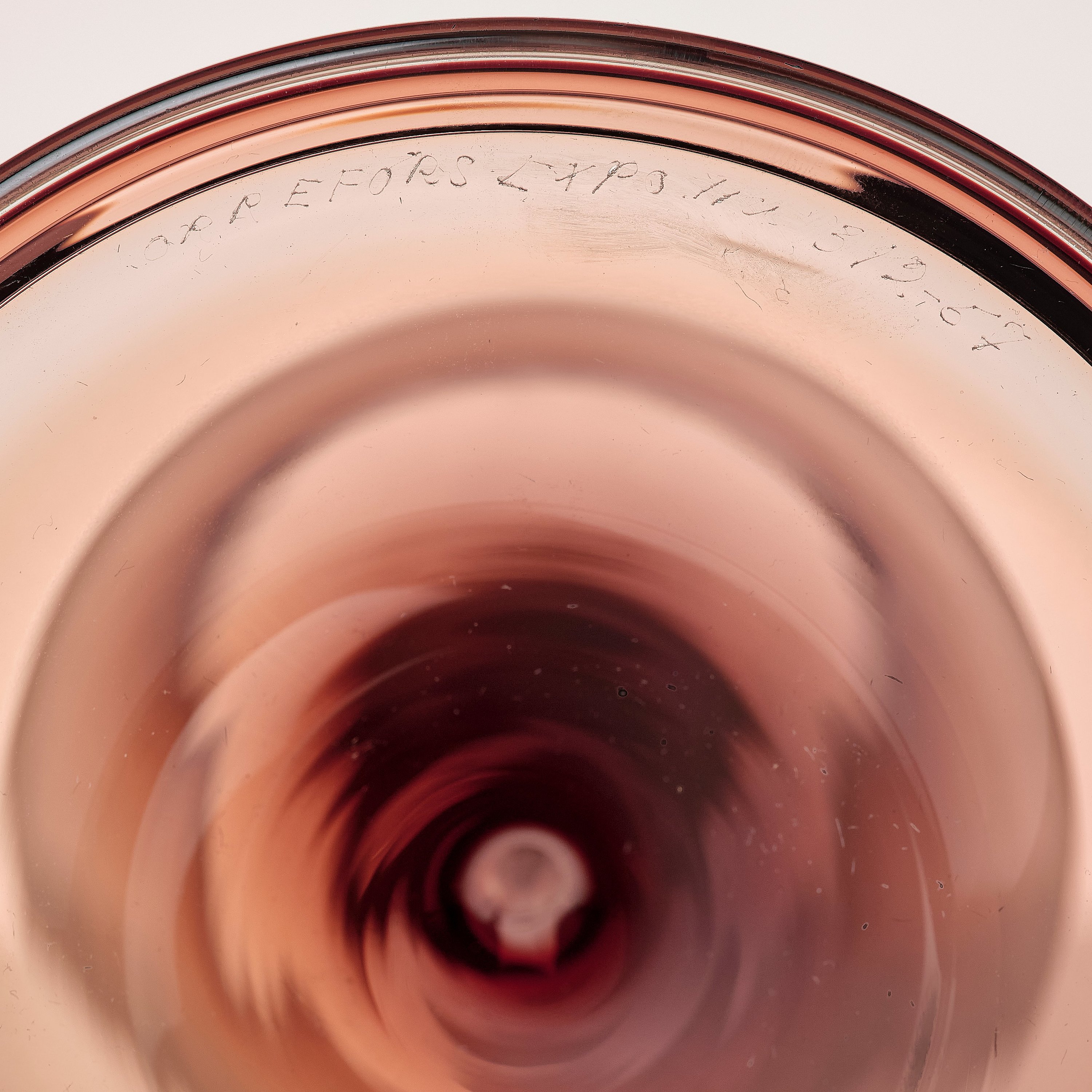 Nils Landberg, a 'Tulip' glass goblet, Orrefors, Sweden 1950s. - Bukowskis