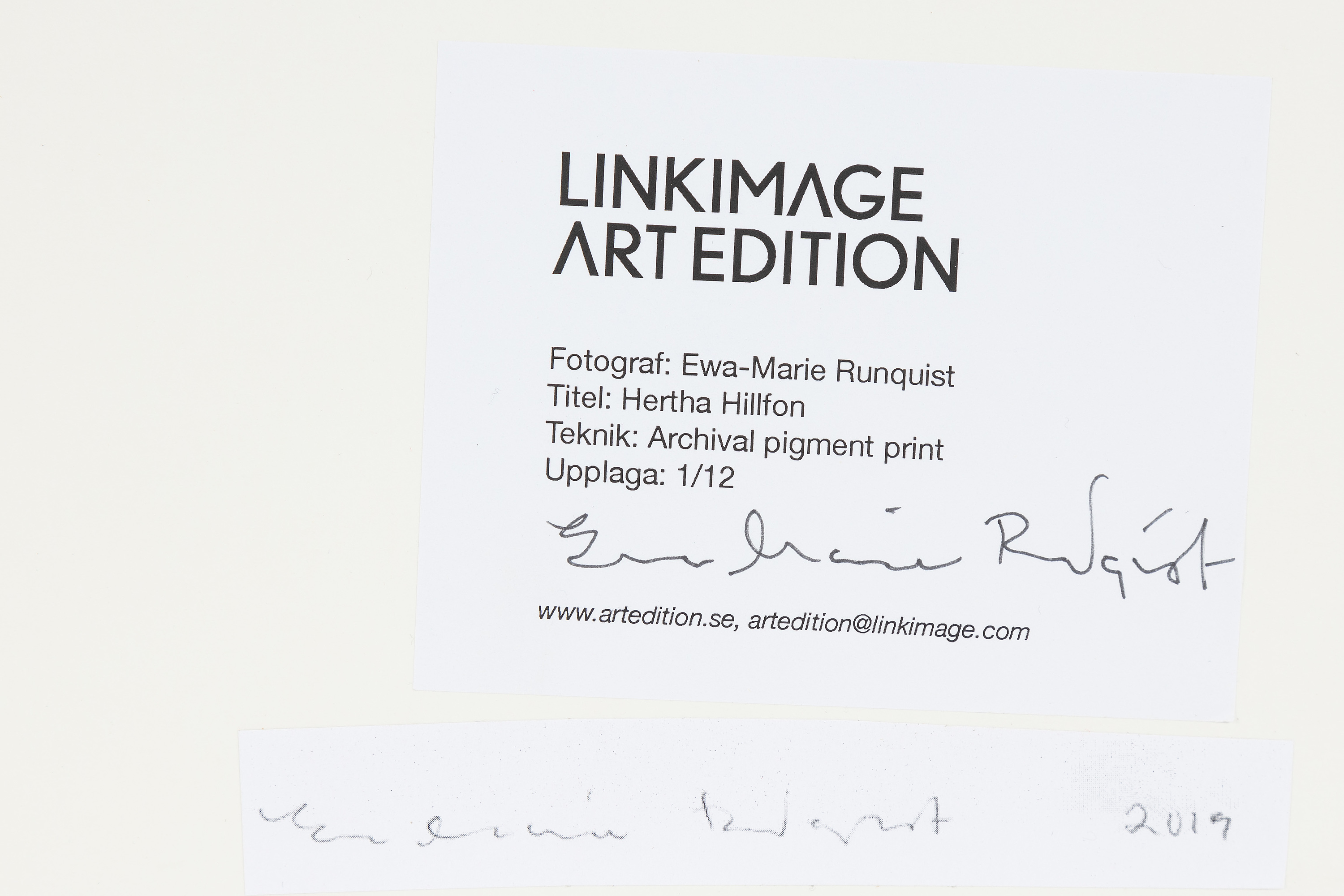 Ewa-Marie Rundquist, "Hertha Hillfon", 2019. - Bukowskis