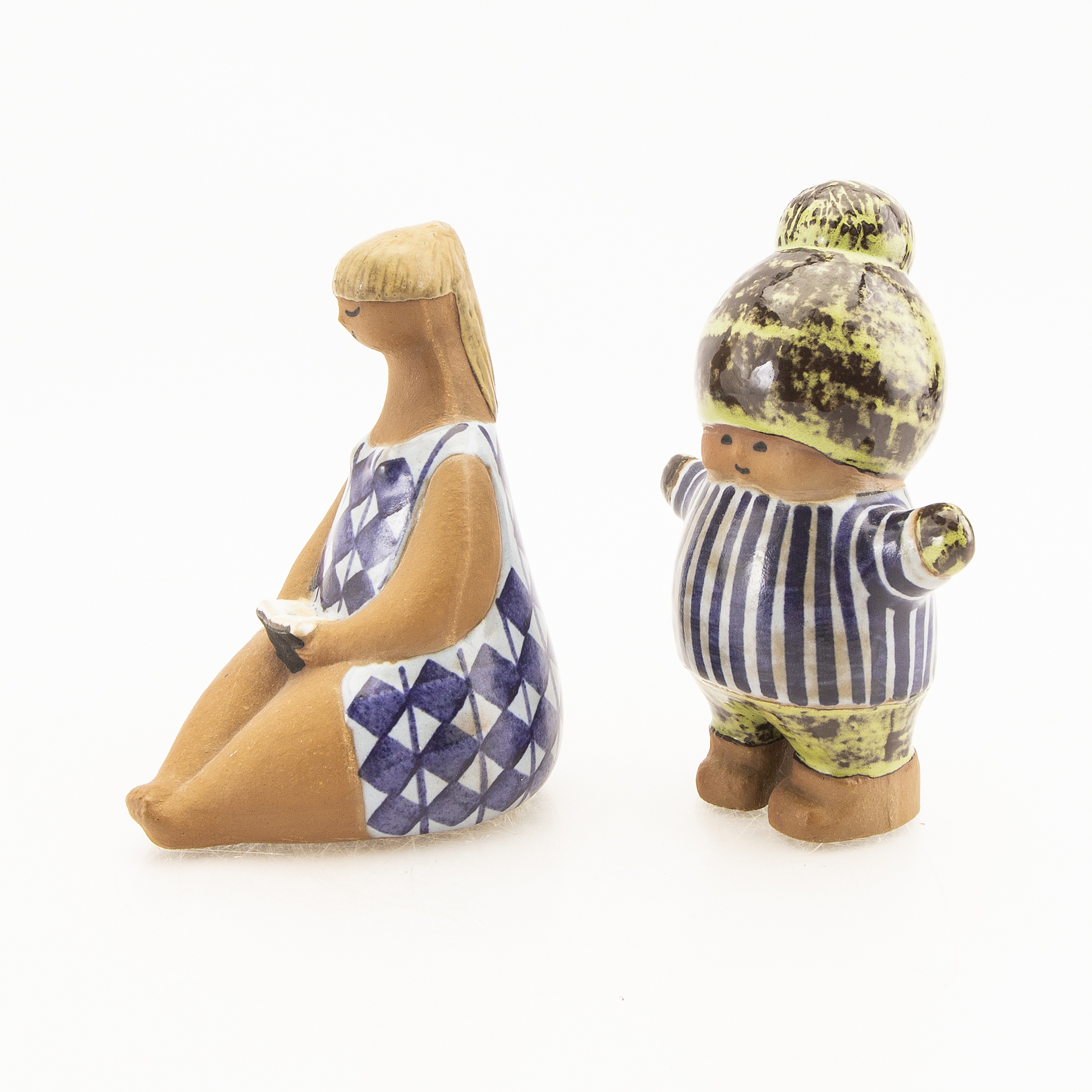 Two stoneware figurines by Lisa Larson for Gustavsberg, Sweden. - Bukowskis
