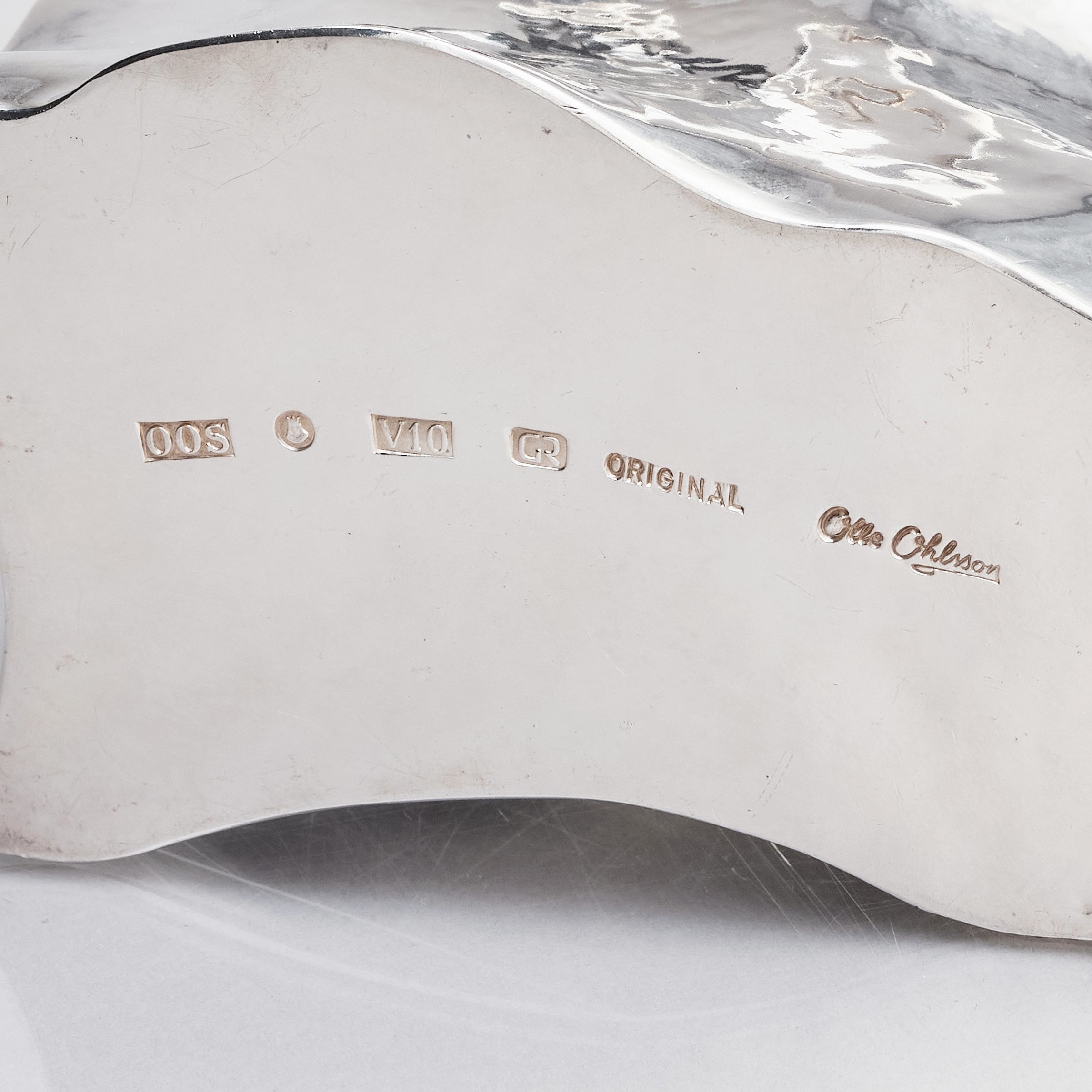 Olle Ohlsson, a silver vase, Stockholm 1995. - Bukowskis