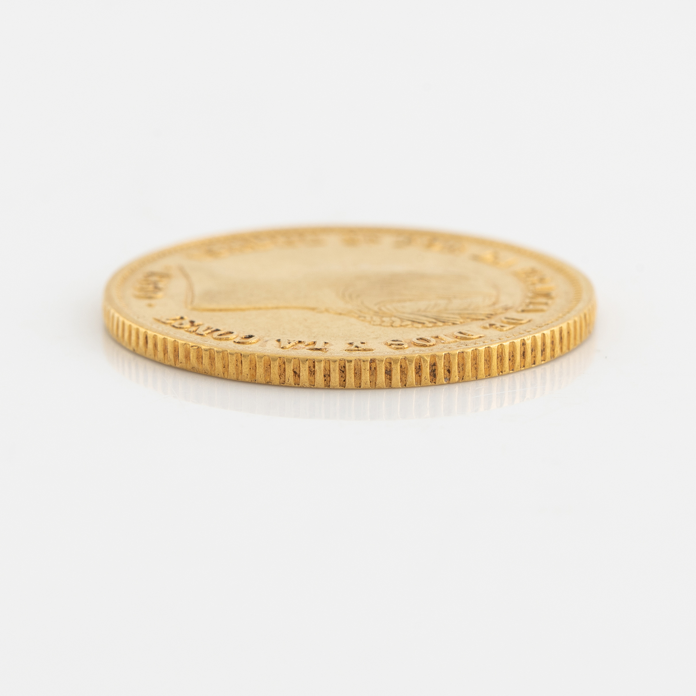 Guldmynt, Spanien, Isabel, 100 Reales 1850. - Bukowskis