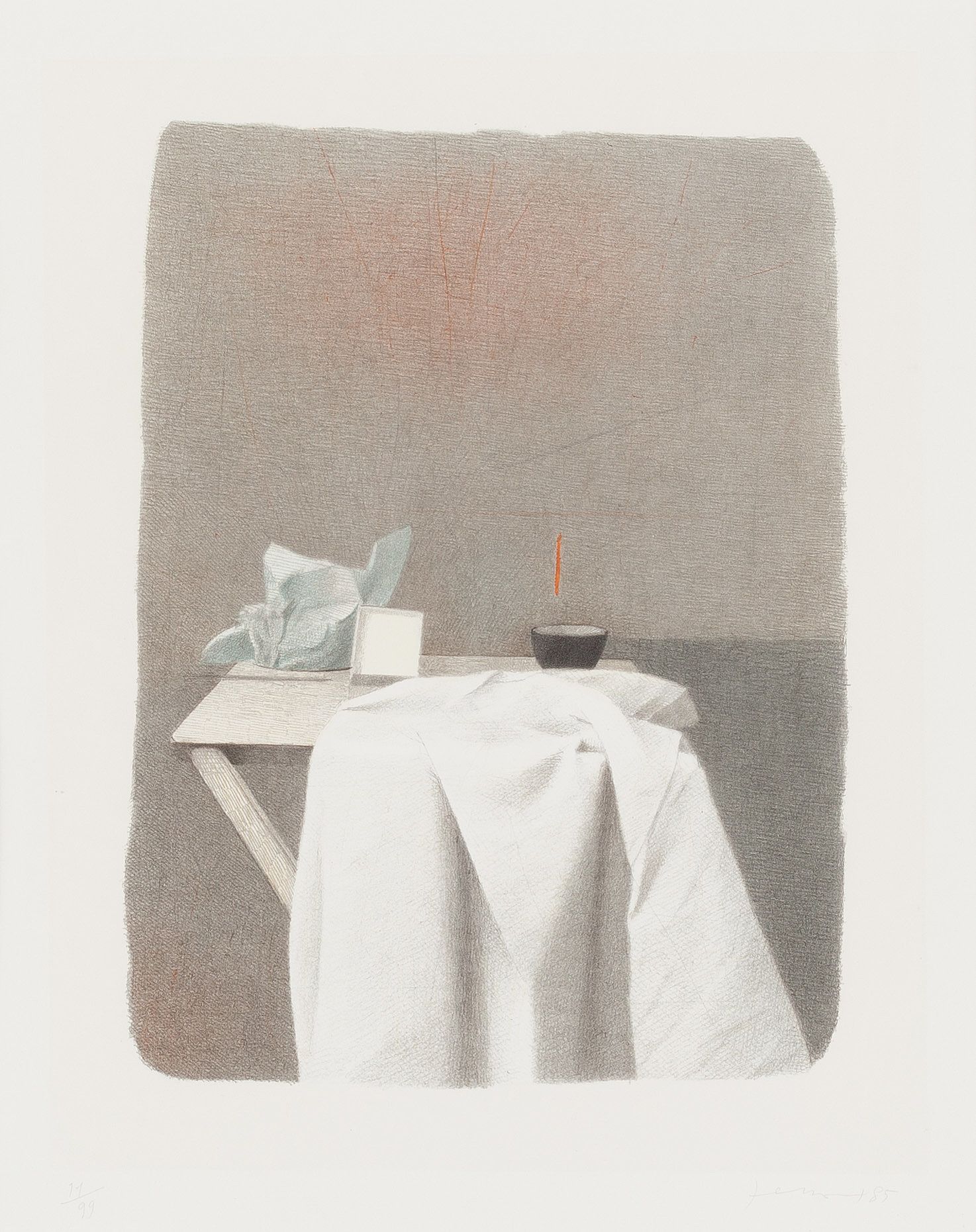 Gianfranco Ferroni, lithograph, signed and dated -85, numbered 11/99 ...