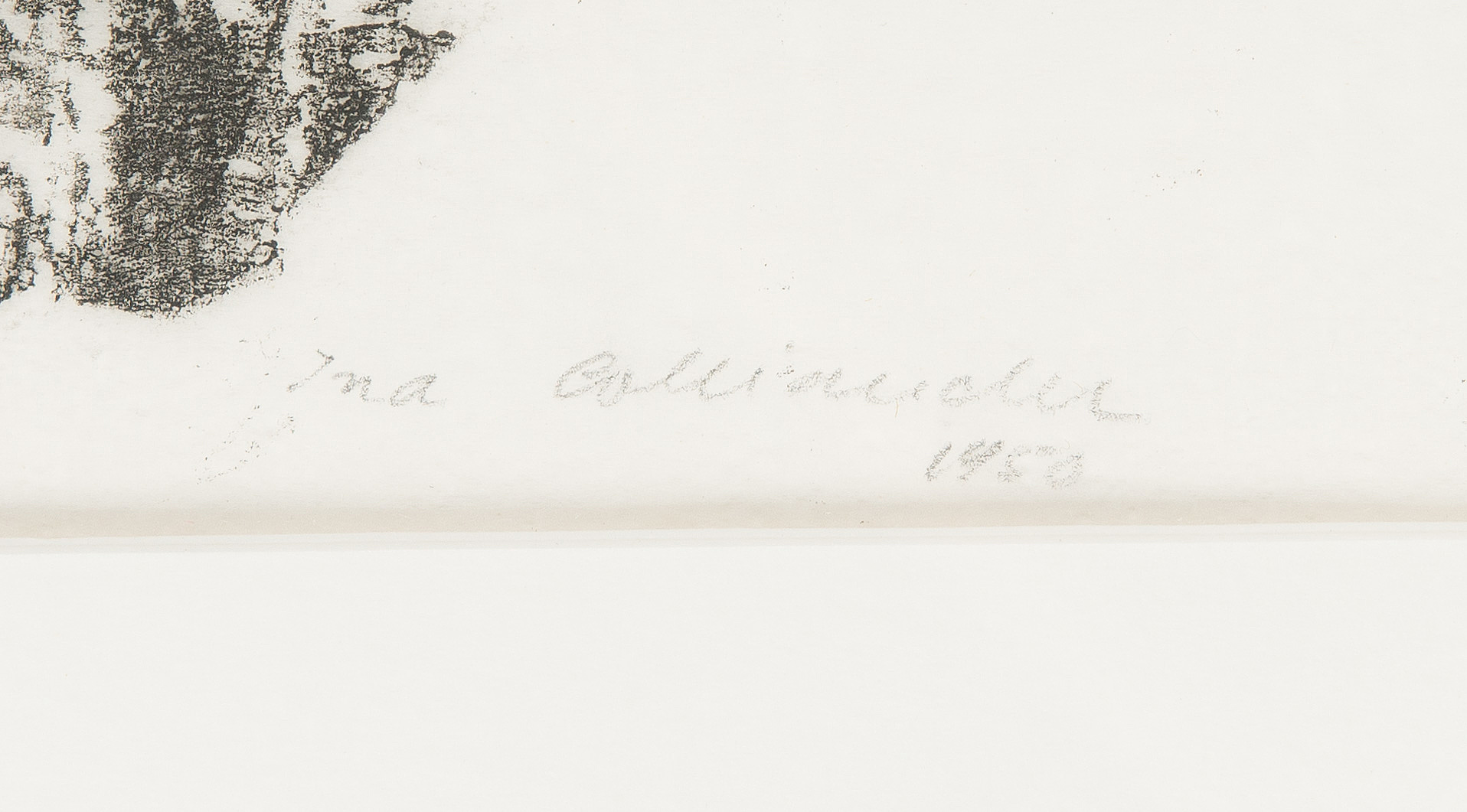 Ina Colliander, träsnitt, signerad och daterad 1950, märkt épreuve d'a ...