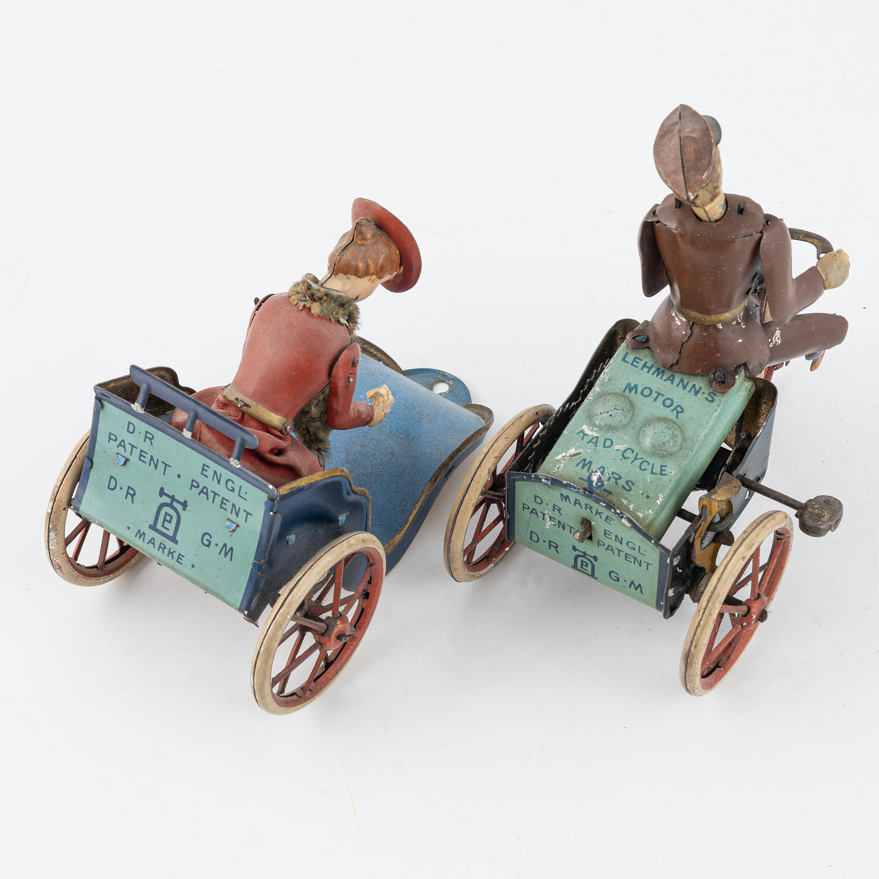 Lehmann, "Rad Motor cycle Mars" & "Anxious bride", Tyskland, tidigt ...