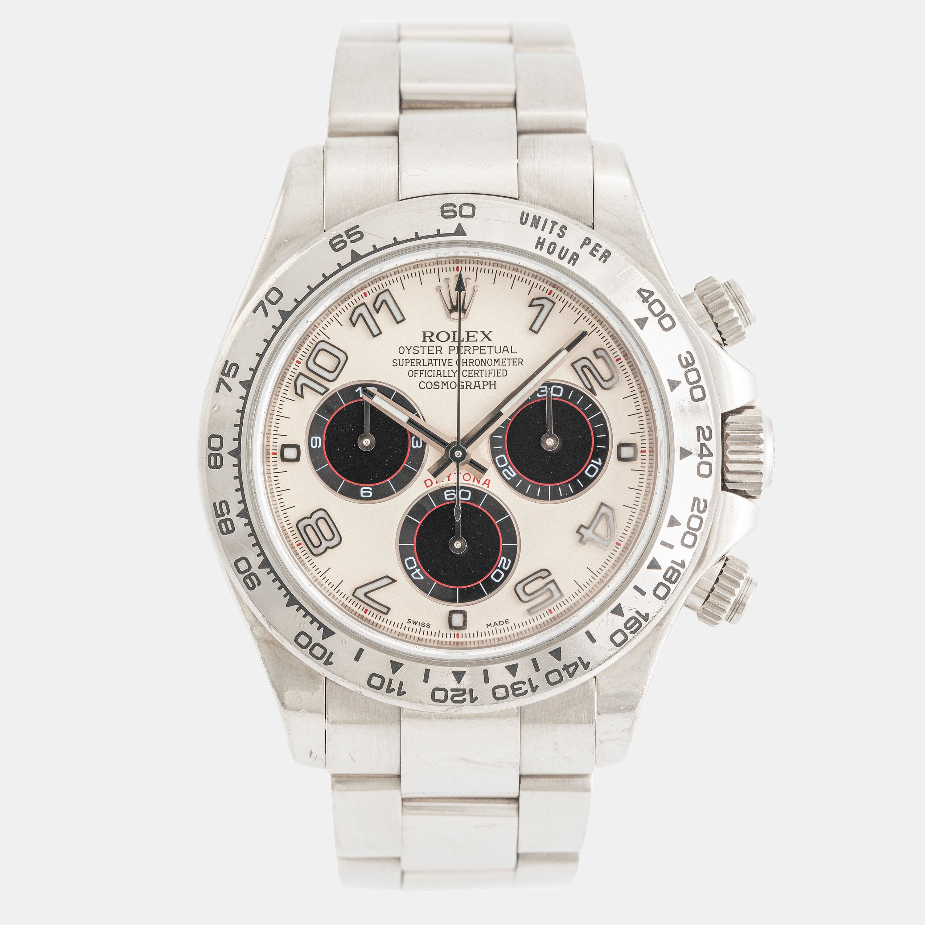 Rolex, Cosmograph, Daytona, "White Arabic Panda Dial", chronograph, ca ...