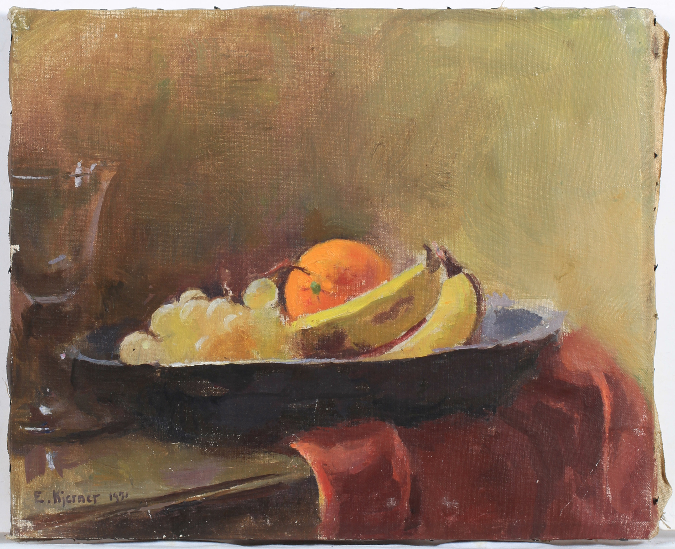 ESTHER KJERNER, olja på duk. Sign och dat 1951. - Bukowskis