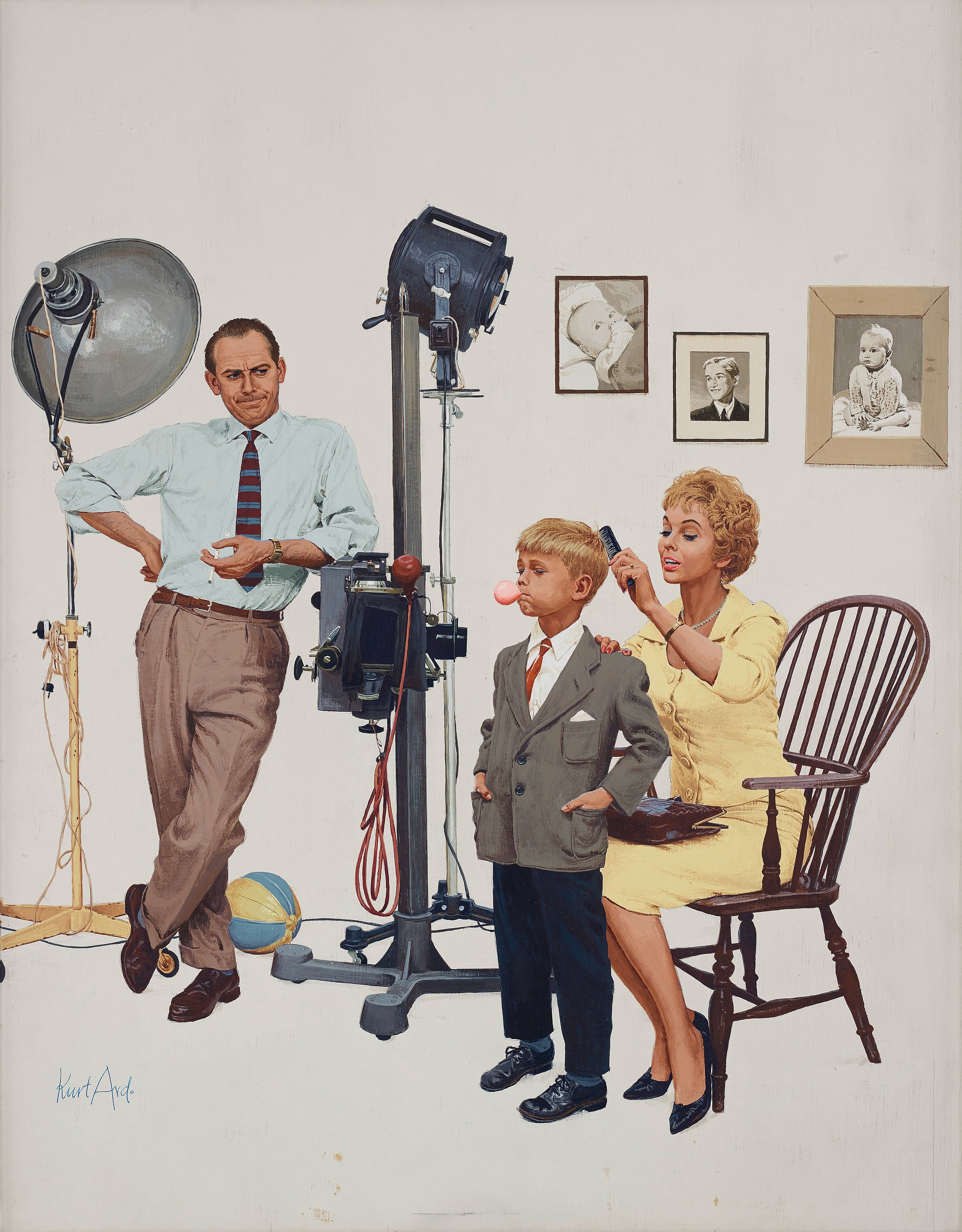 Kurt Ard, 'Child at Photographer'. - Bukowskis