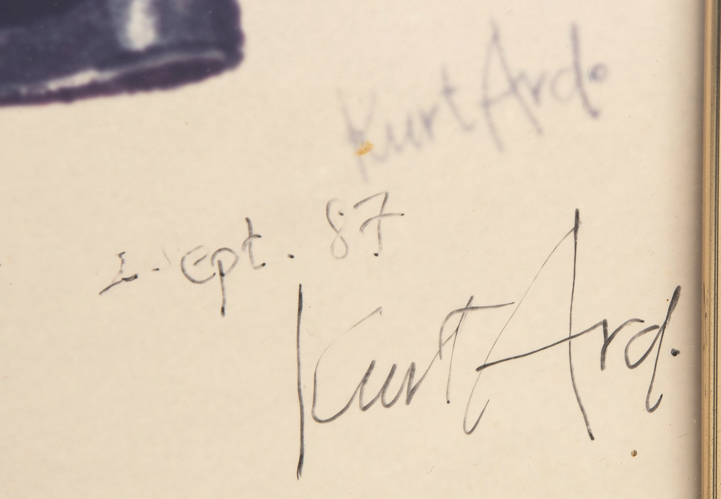 Kurt Ard, poster signerad. - Bukowskis