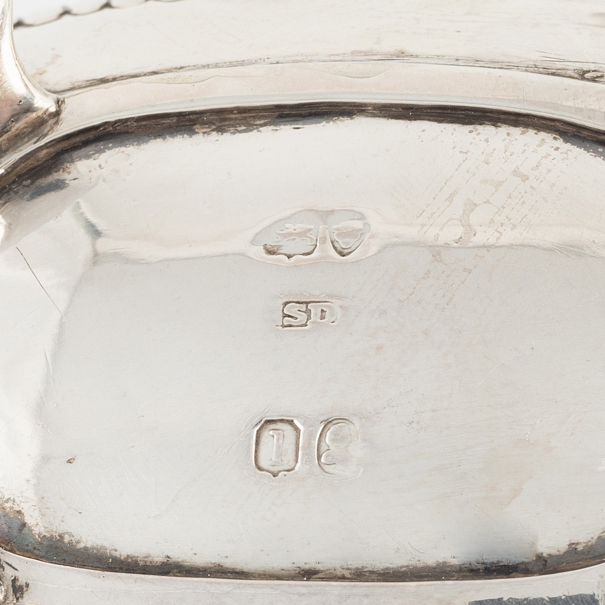 A pair of English Silver Salt Cellars, marks ofJoseph Angell Il 1823 ...