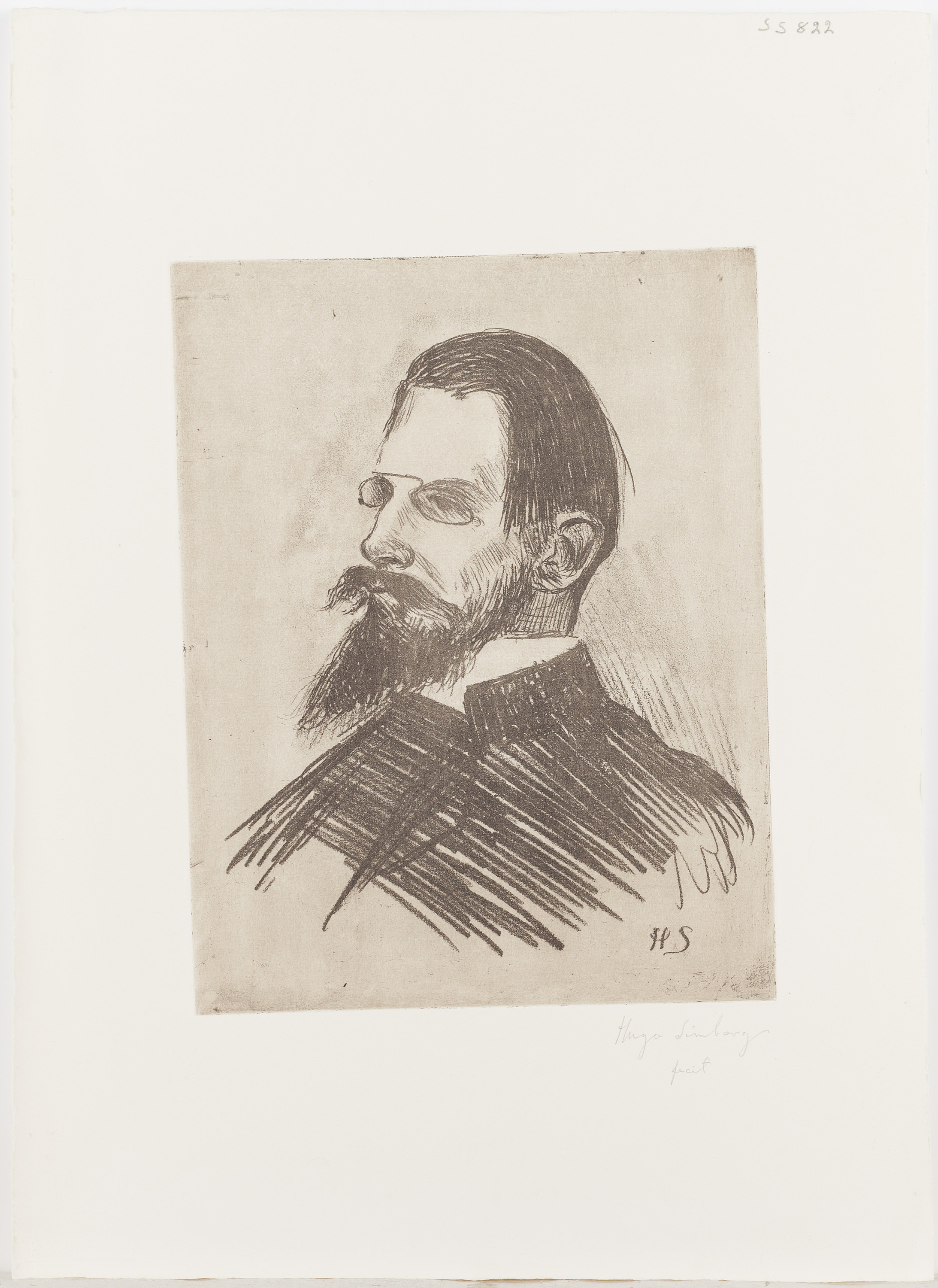 Hugo Simberg, mjukgrundsetsning, plåtsignerad och signerad fecit med ...