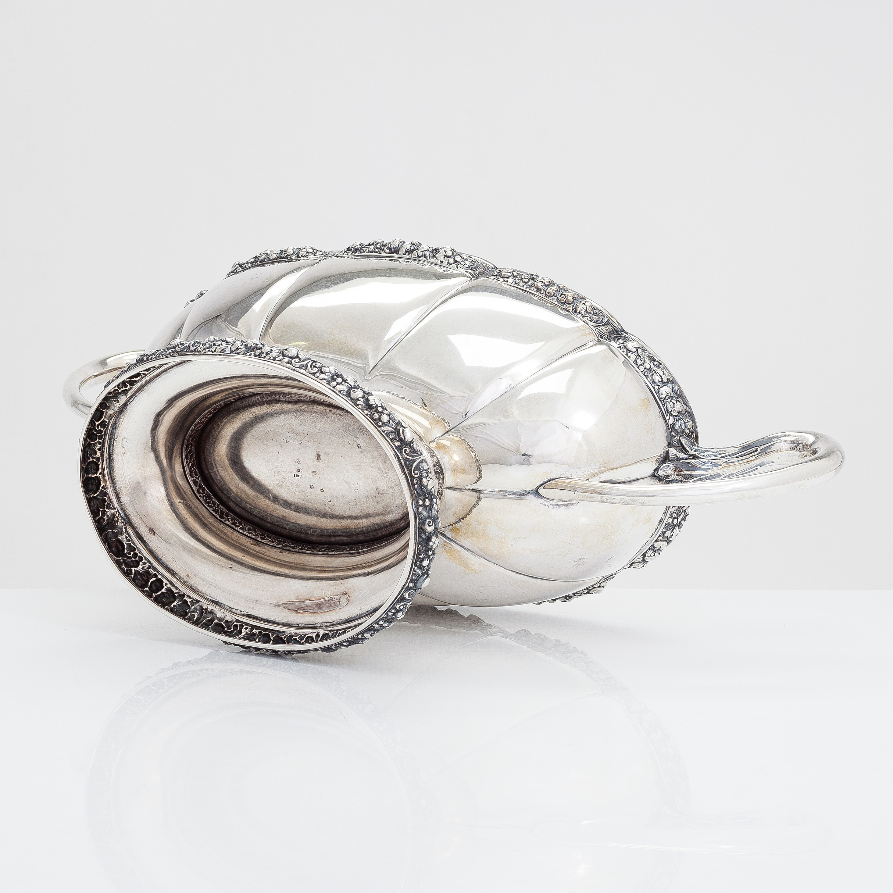 A silver centre-piece bowl, Finnish hallmarks from the first half of ...
