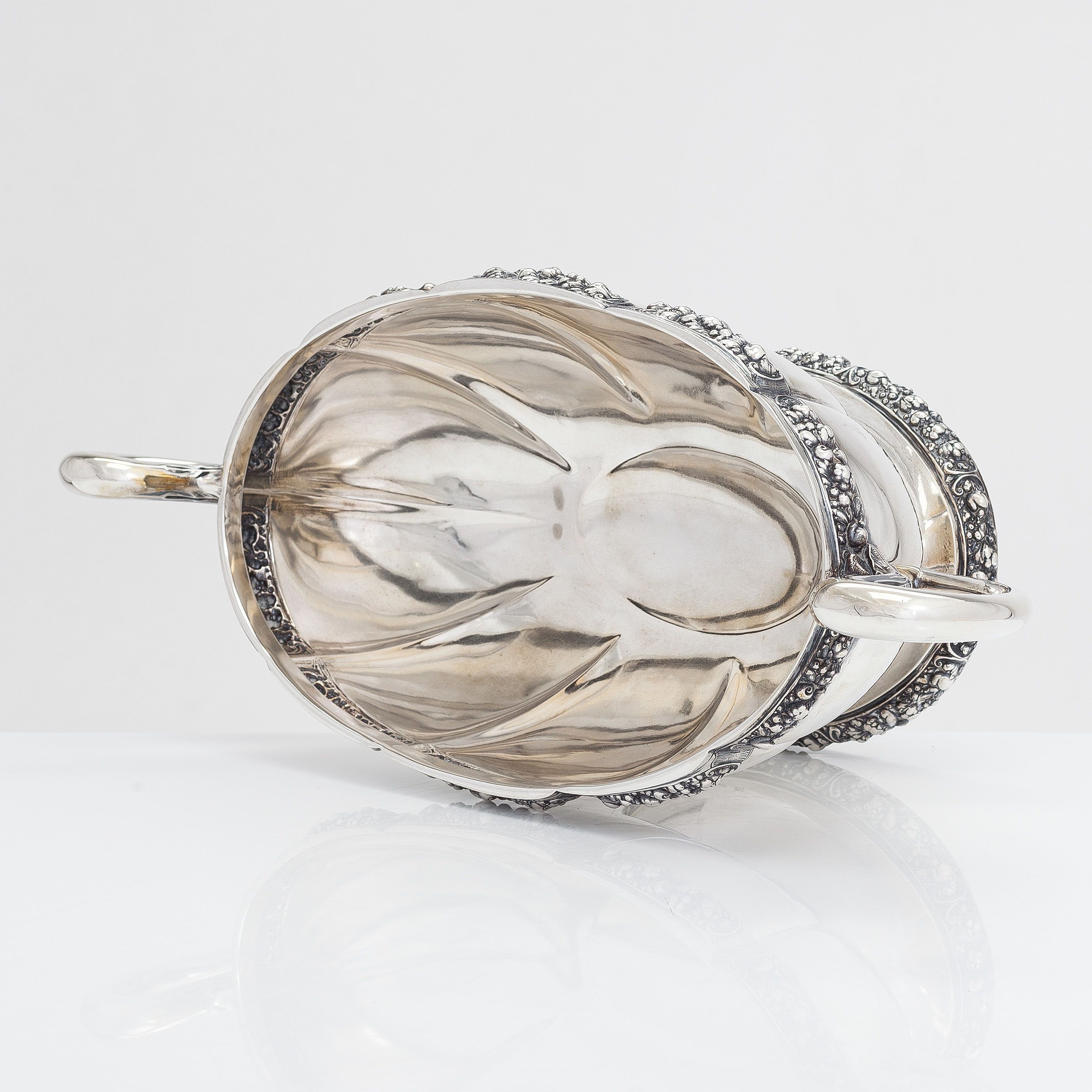 A silver centre-piece bowl, Finnish hallmarks from the first half of ...