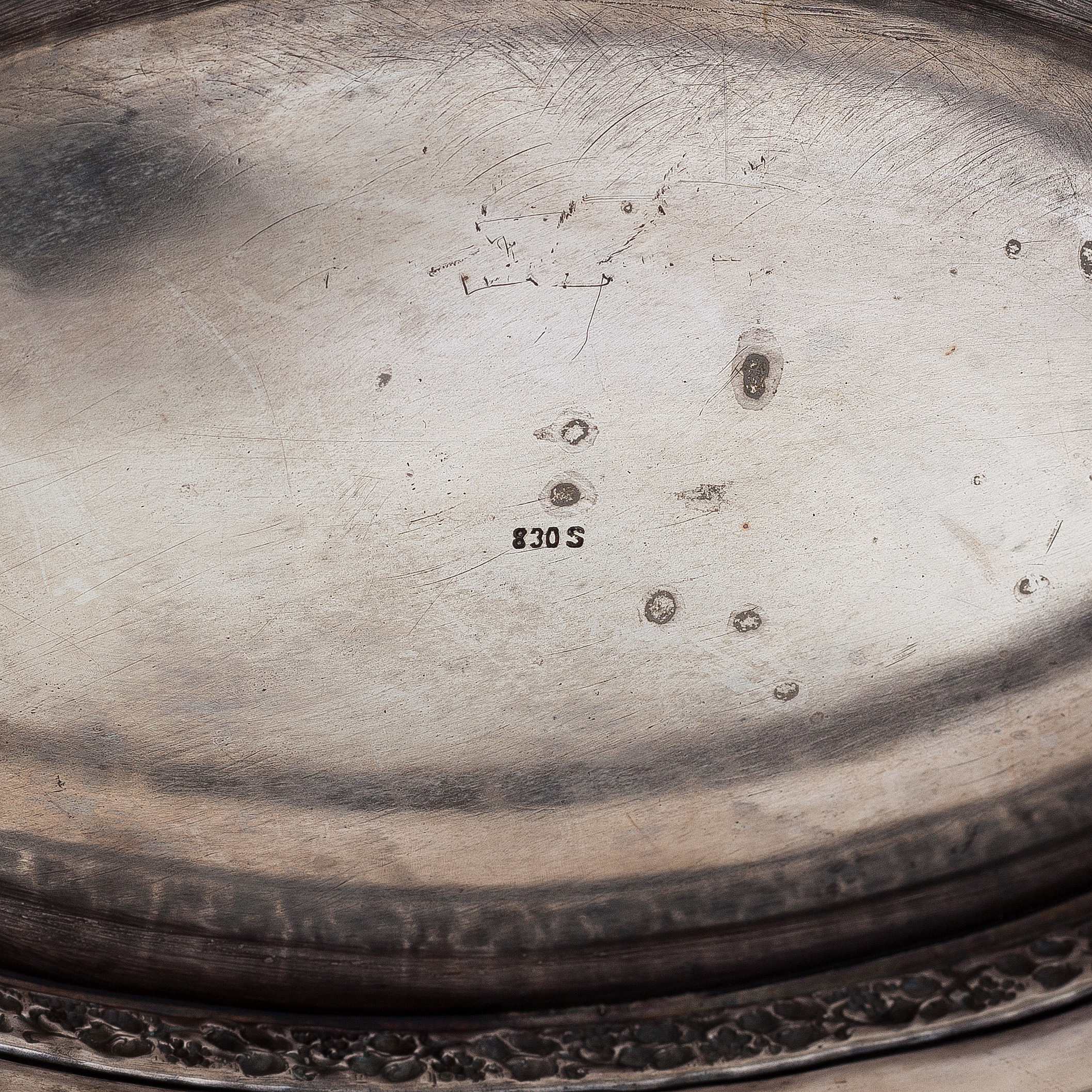 A silver centre-piece bowl, Finnish hallmarks from the first half of ...
