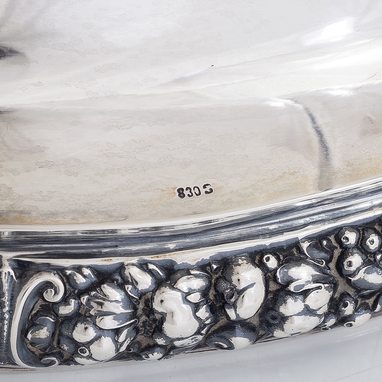 A silver centre-piece bowl, Finnish hallmarks from the first half of ...