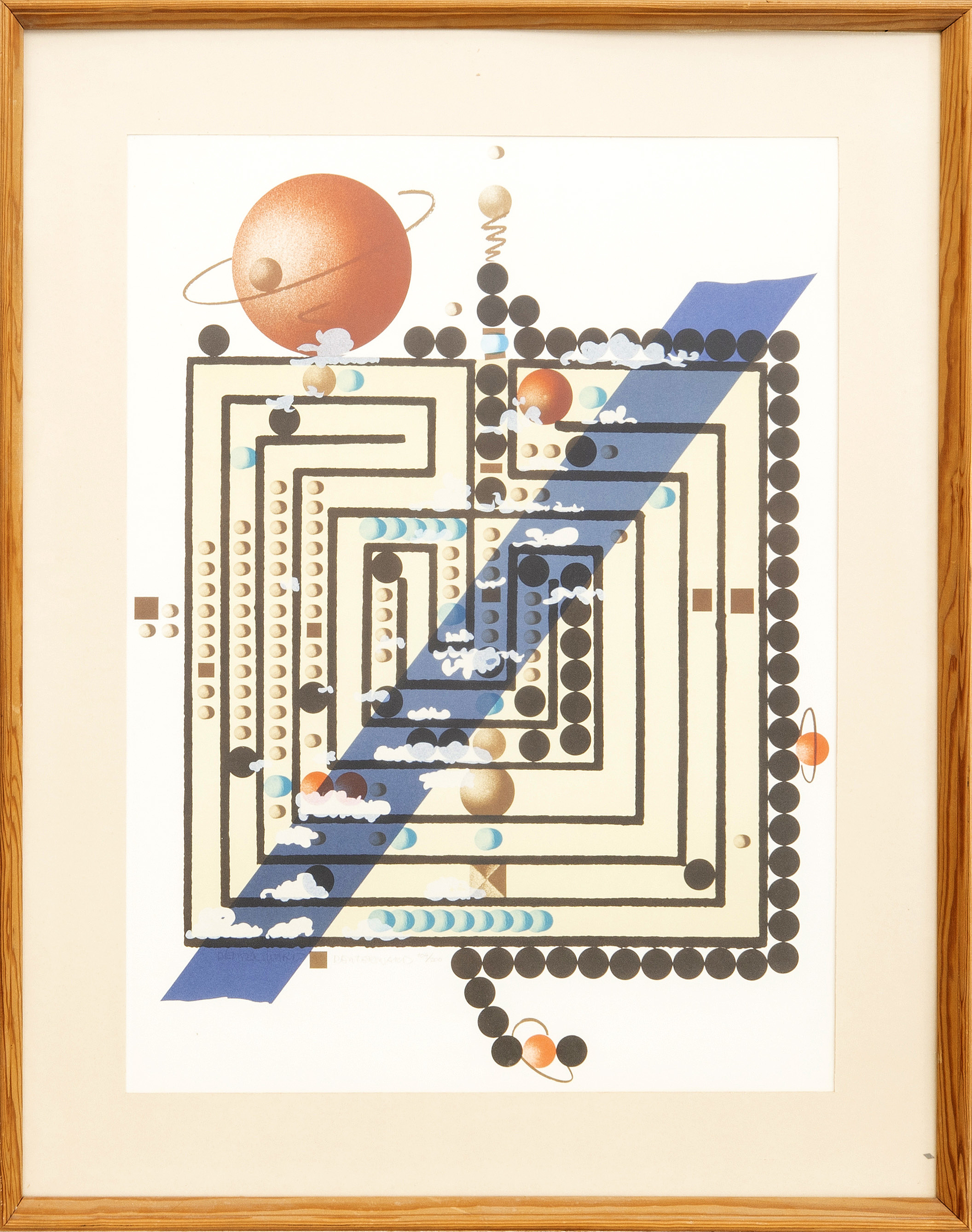 Carl Fredrik Reuterswärd, color lithograph signed and numbered 104/200 ...