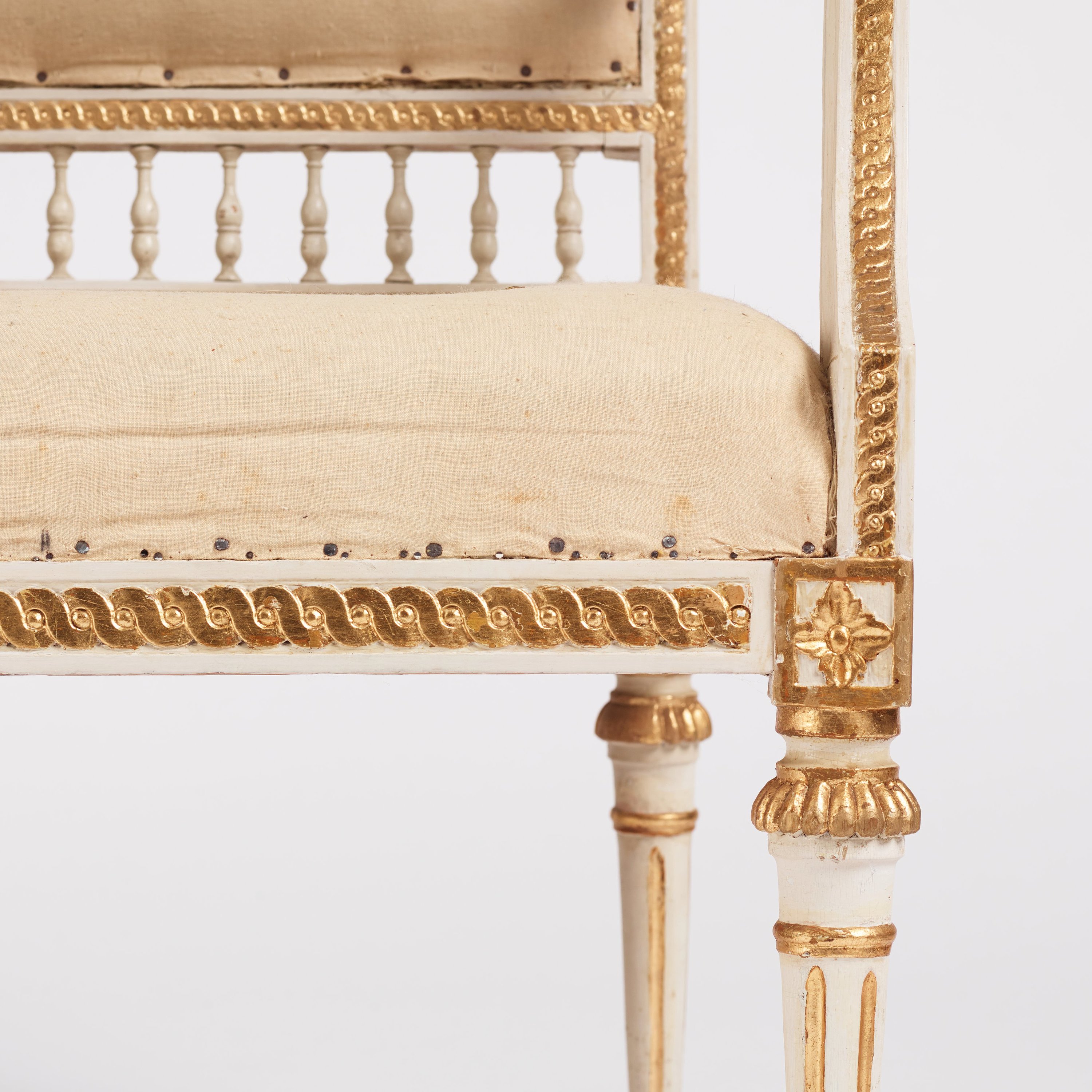 Karmstolar, ett par, av Johan Lindgren (mästare i Stockholm 1770-1800 ...