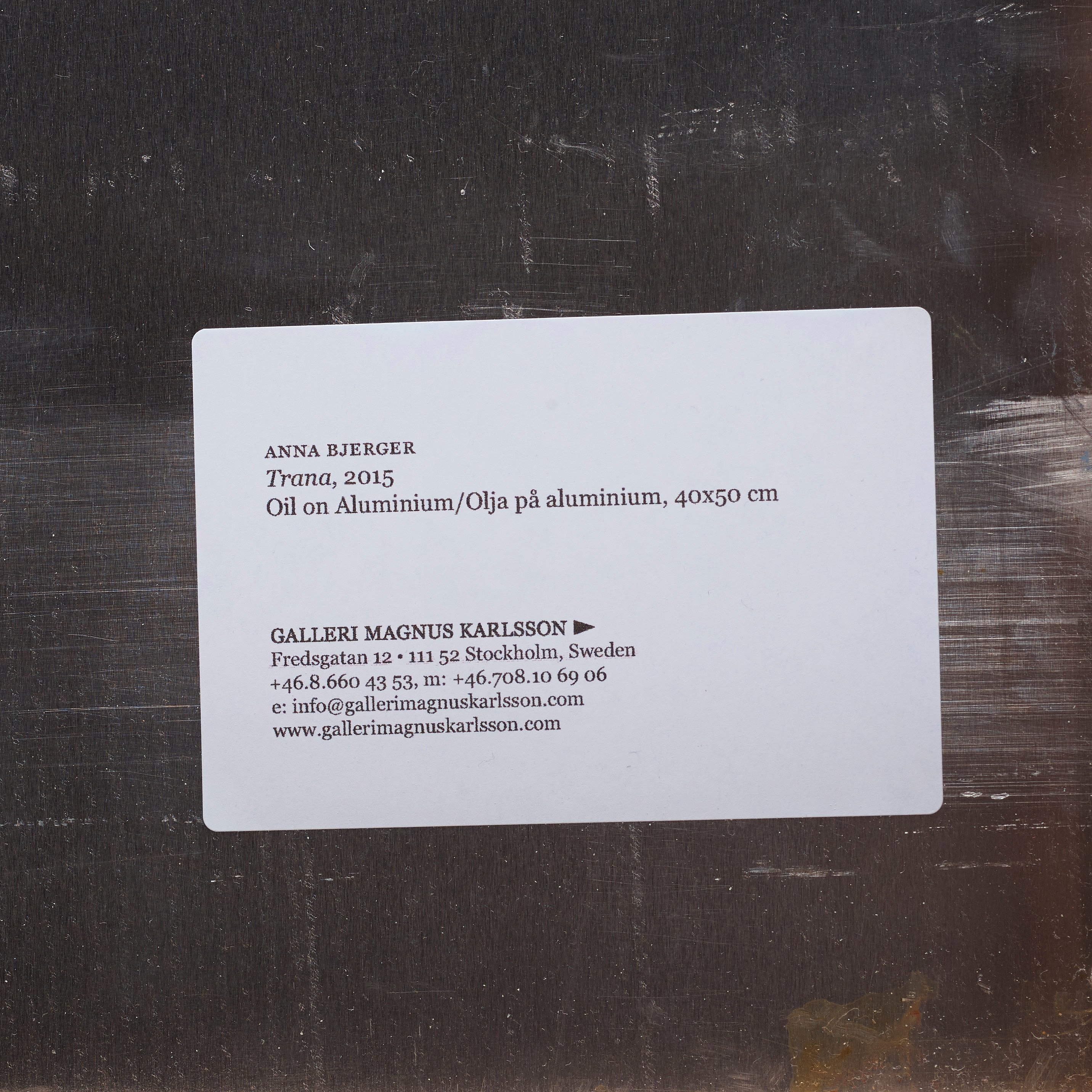 Anna Bjerger, 'Trana'. - Bukowskis