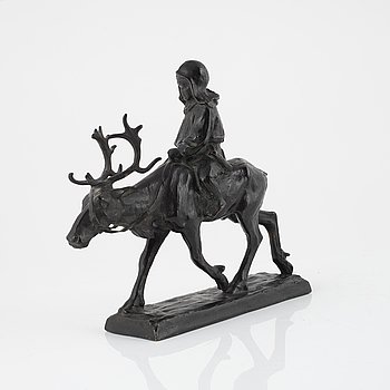 Arthur Hoffmann, sculpture, bronze, signed. - Bukowskis