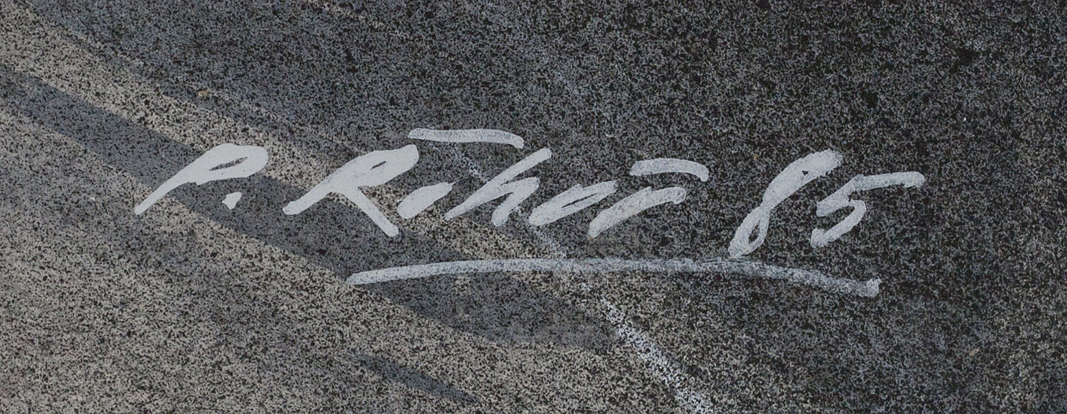 Petr Rehor, acrylic and collage, signed and dated-85. - Bukowskis