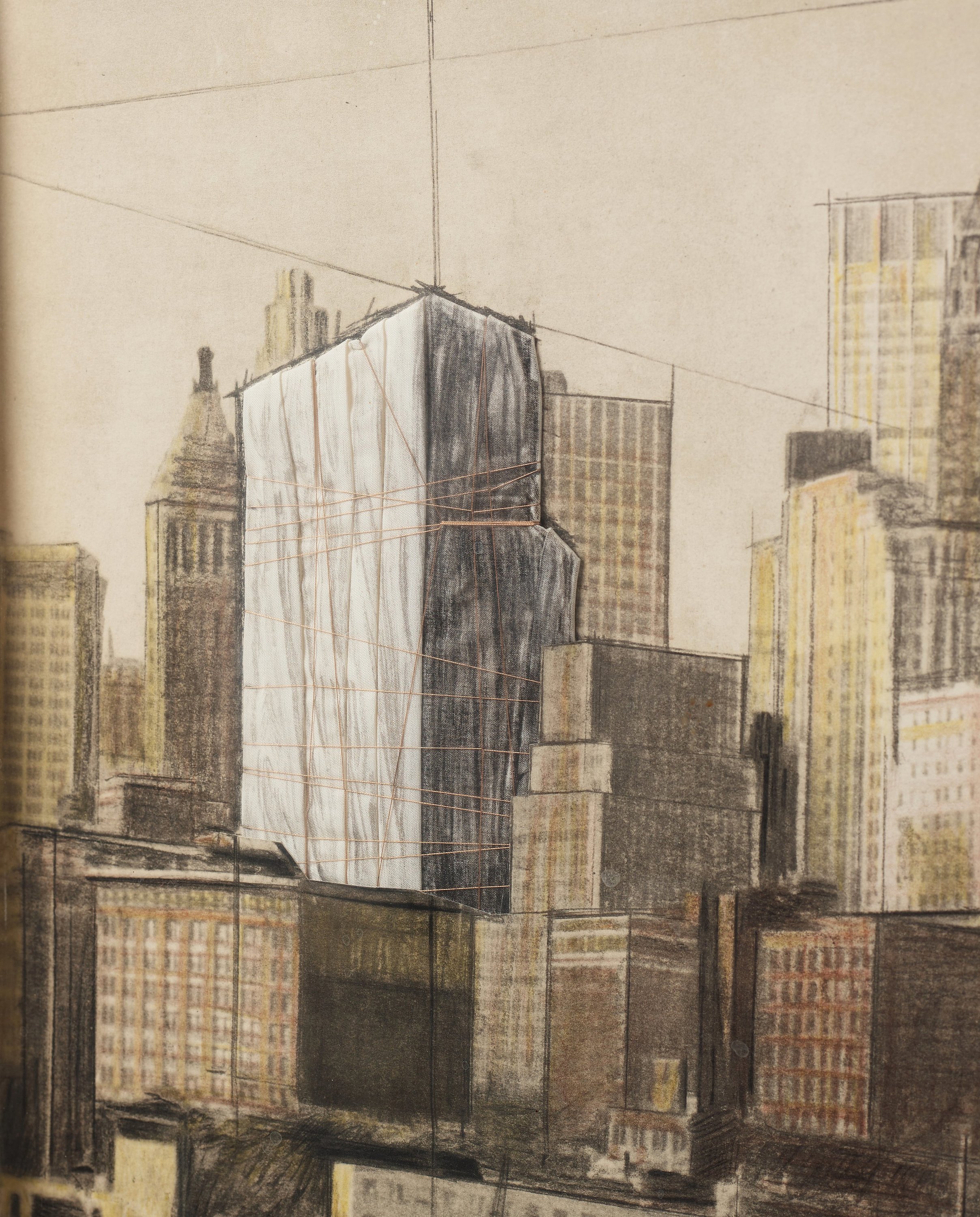 Christo & Jeanne-Claude, "Two lower Manhattan wrapped buildings ...