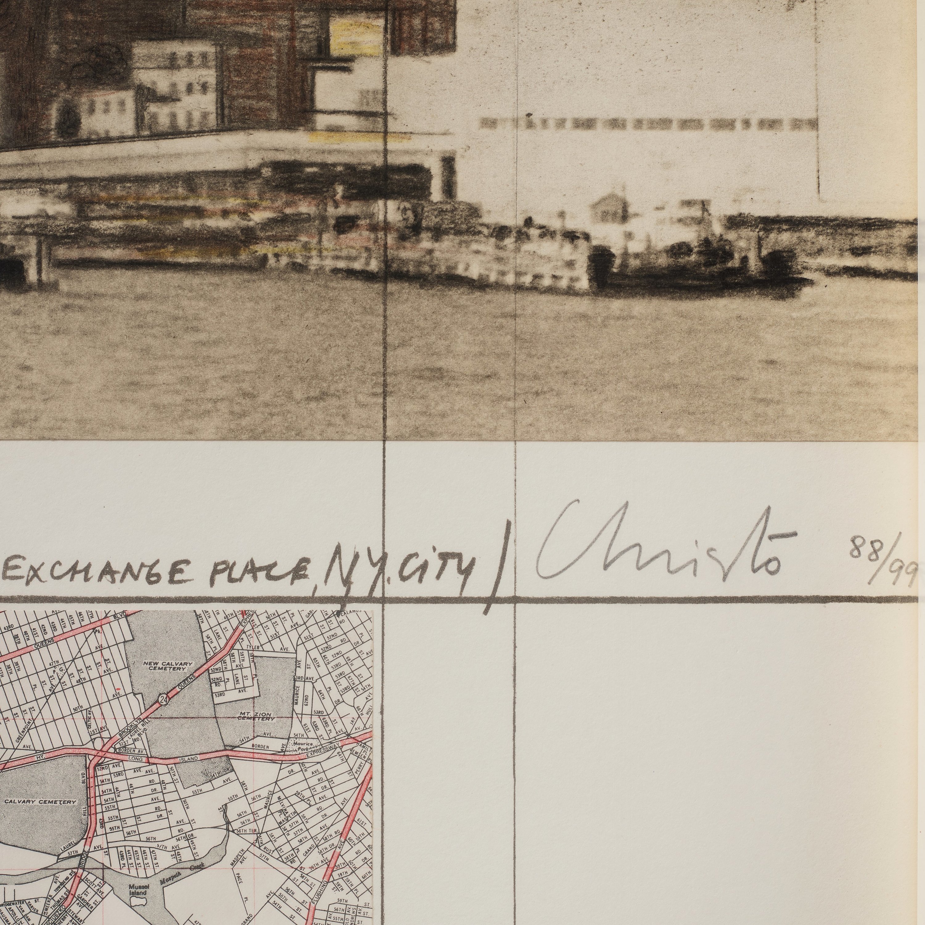 Christo & Jeanne-Claude, "Two lower Manhattan wrapped buildings ...