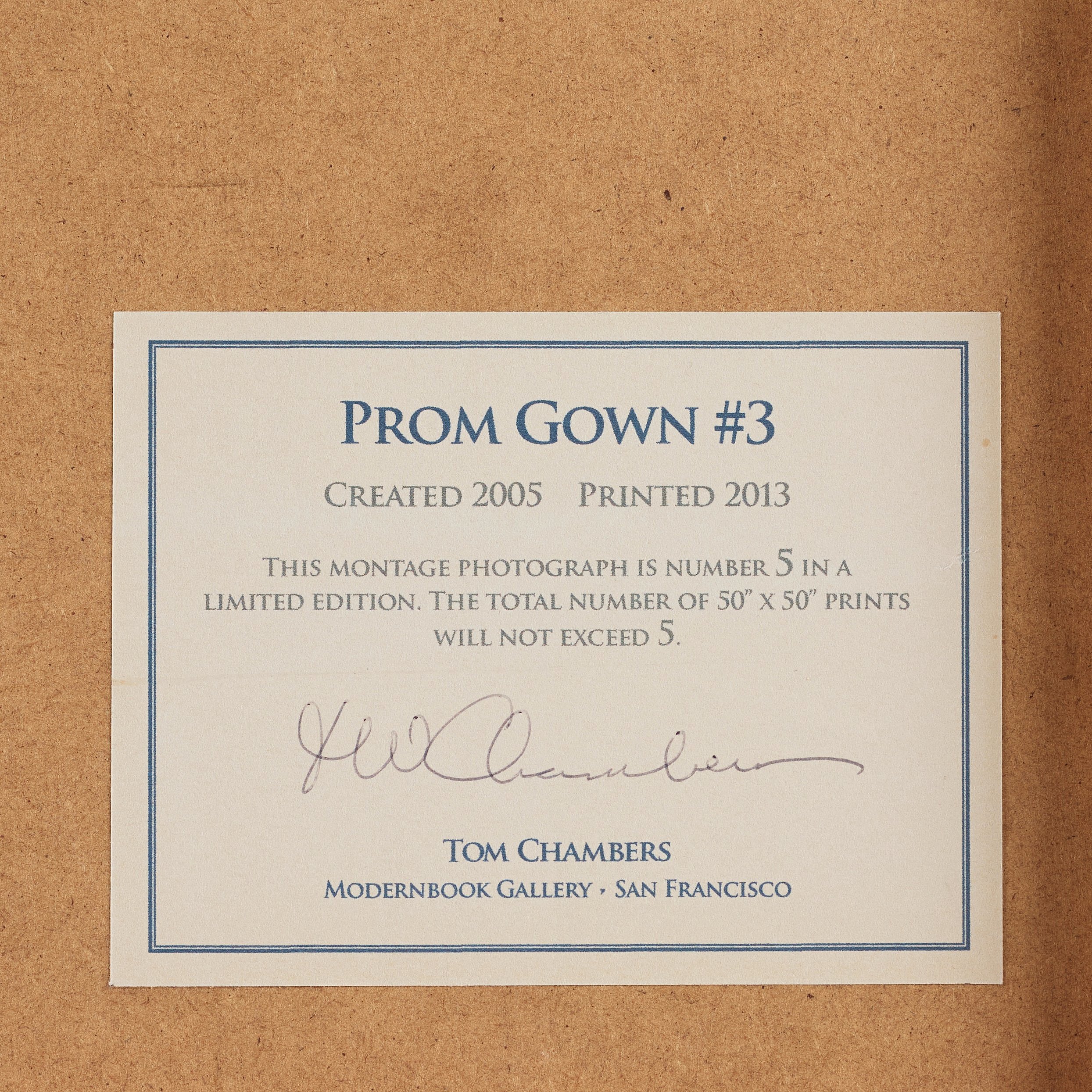 Tom Chambers, "Prom Gown #3", 2005. - Bukowskis