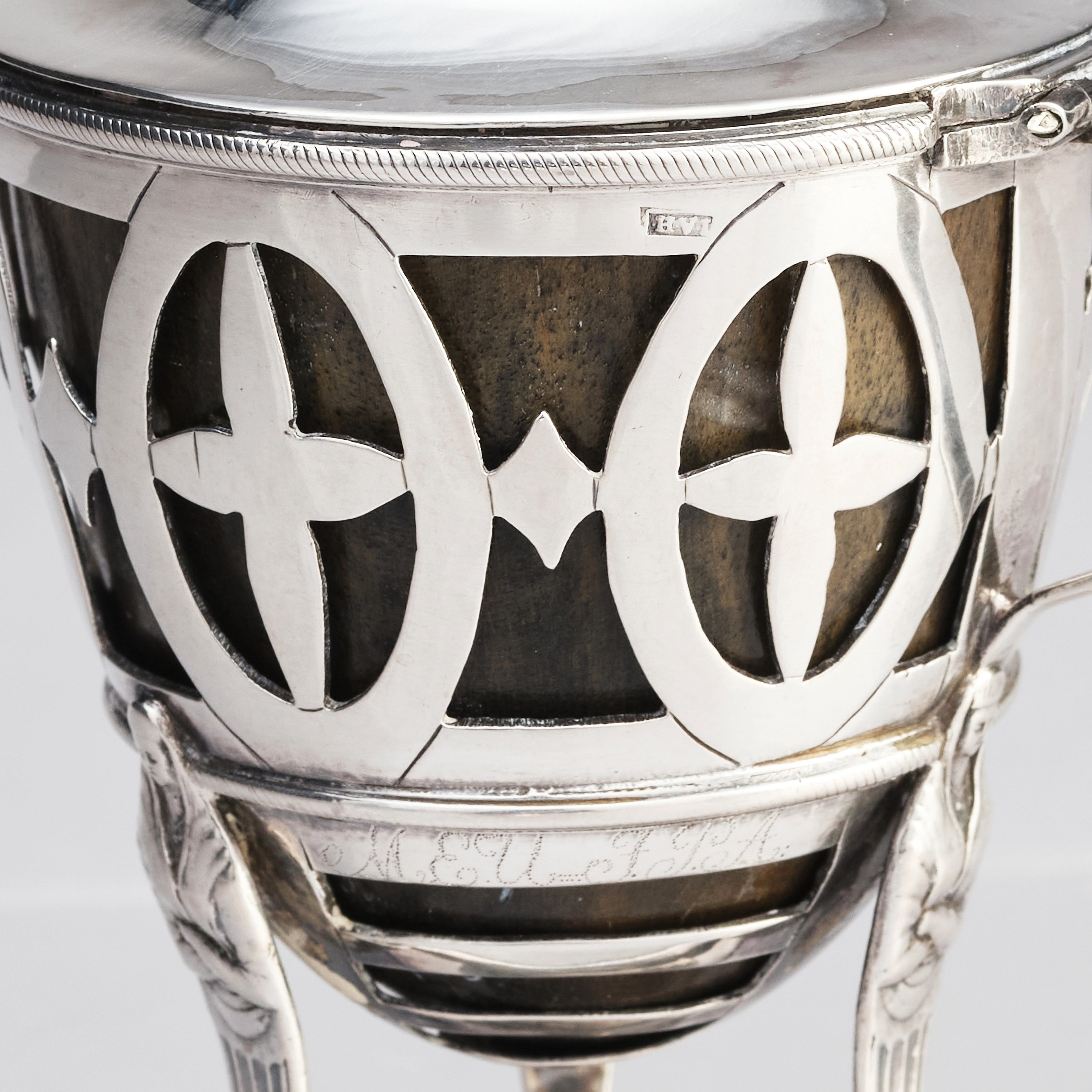A Swedish silver suger-bowl with lid, mark of Johan Abraham Hallard ...