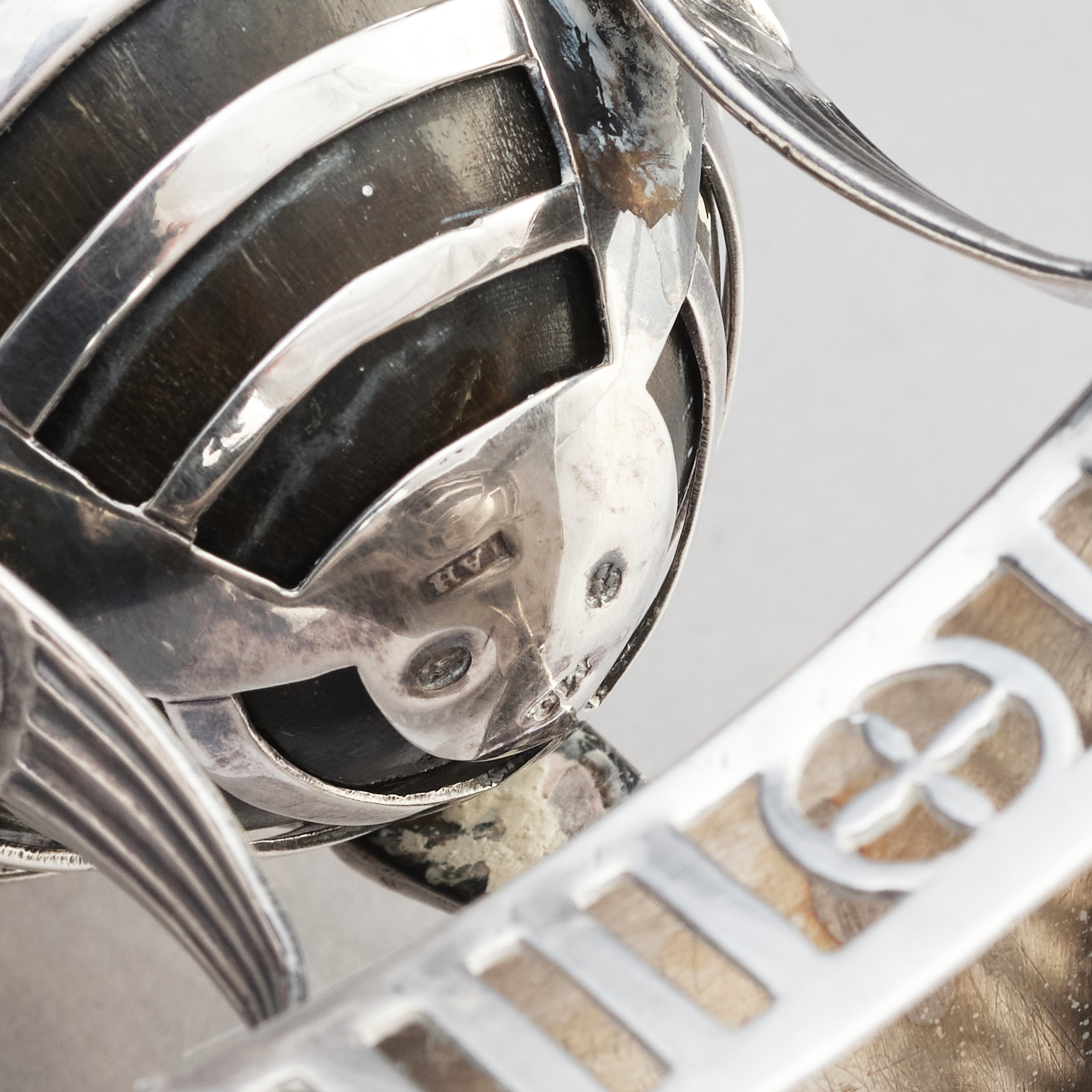 A Swedish silver suger-bowl with lid, mark of Johan Abraham Hallard ...