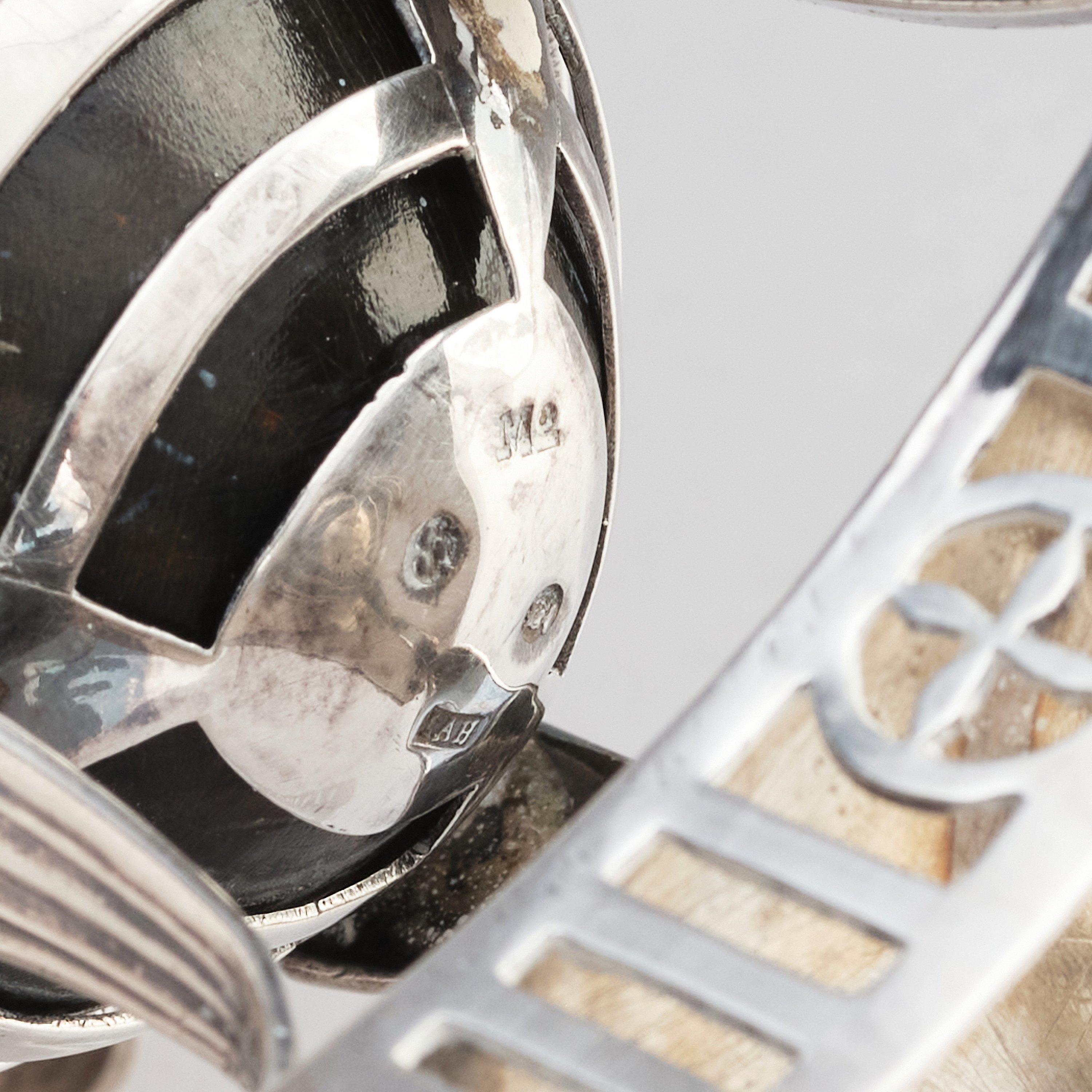 A Swedish silver suger-bowl with lid, mark of Johan Abraham Hallard ...