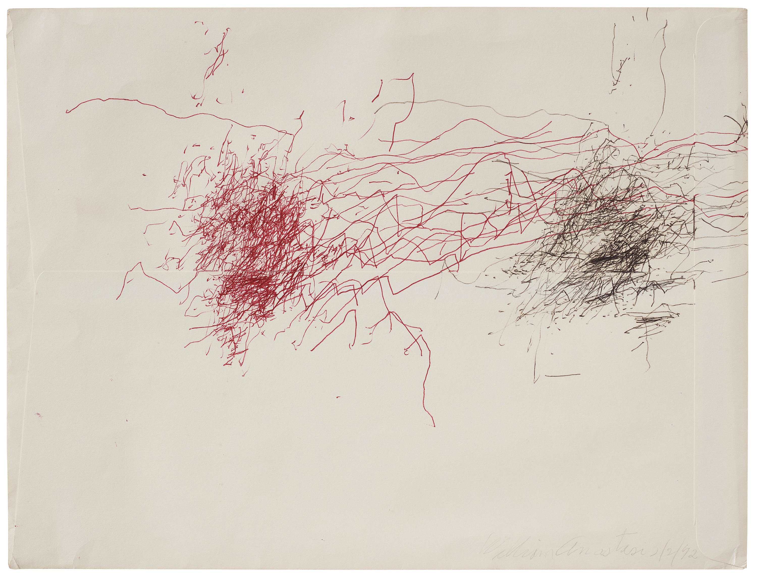 William Anastasi, 'Utitled (Subway Drawing)'. - Bukowskis