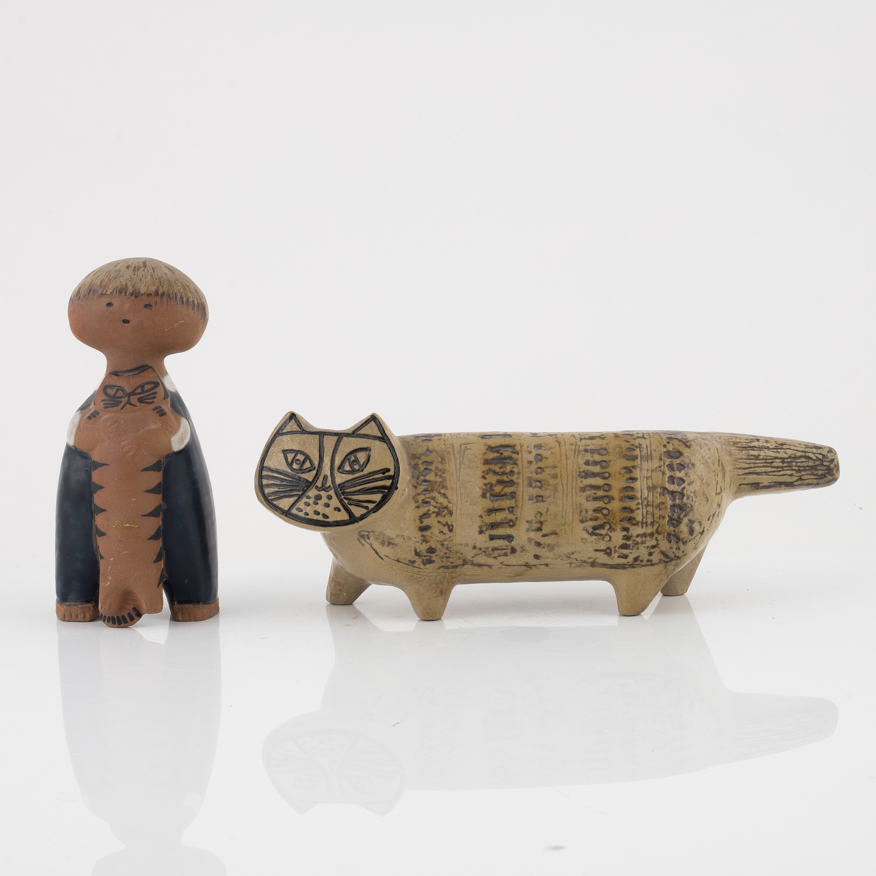 Lisa Larson, figuriner, 2 st, Gustavsberg. - Bukowskis