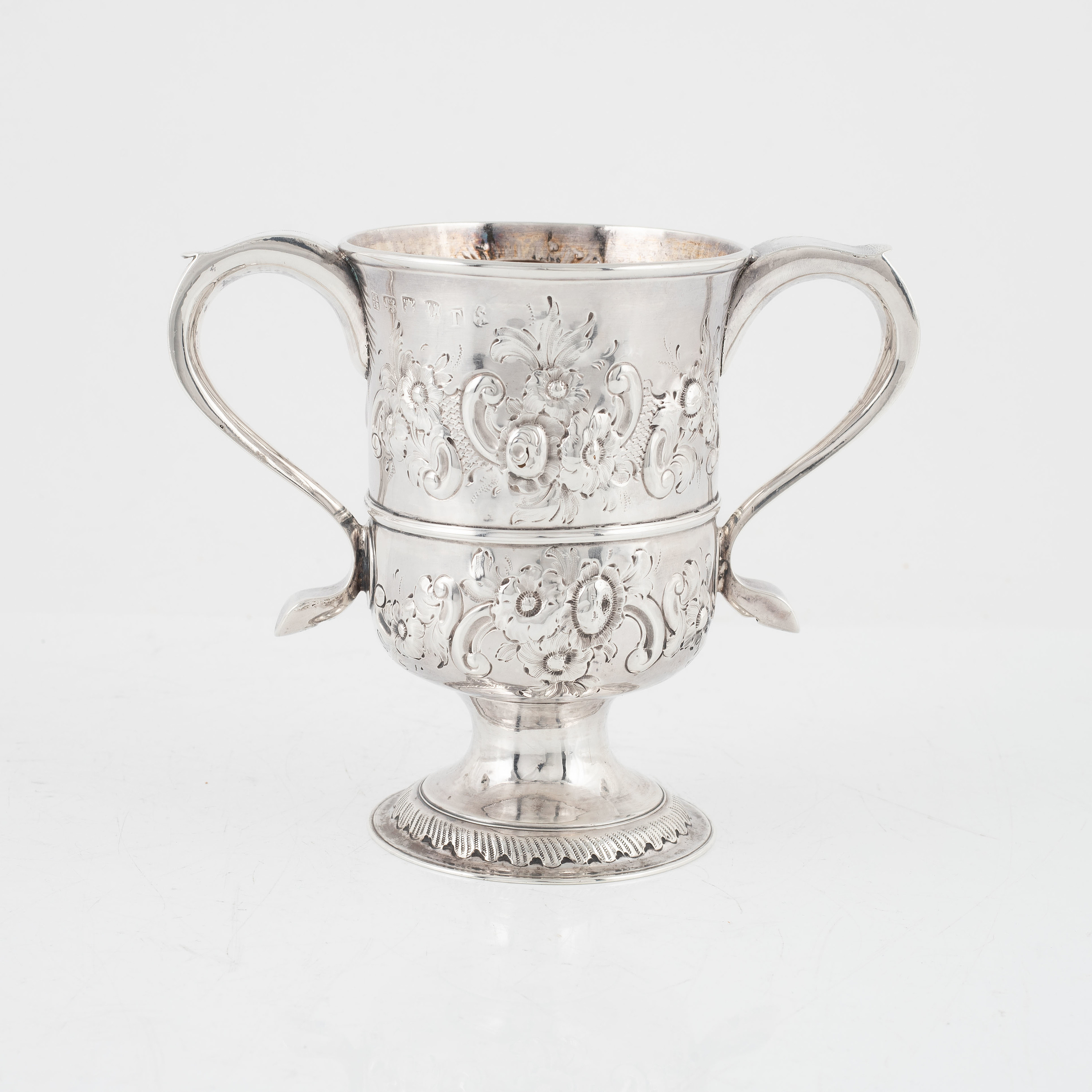 An English Parcel-Gilt Silver Beaker, mark of John Langlands I & John ...