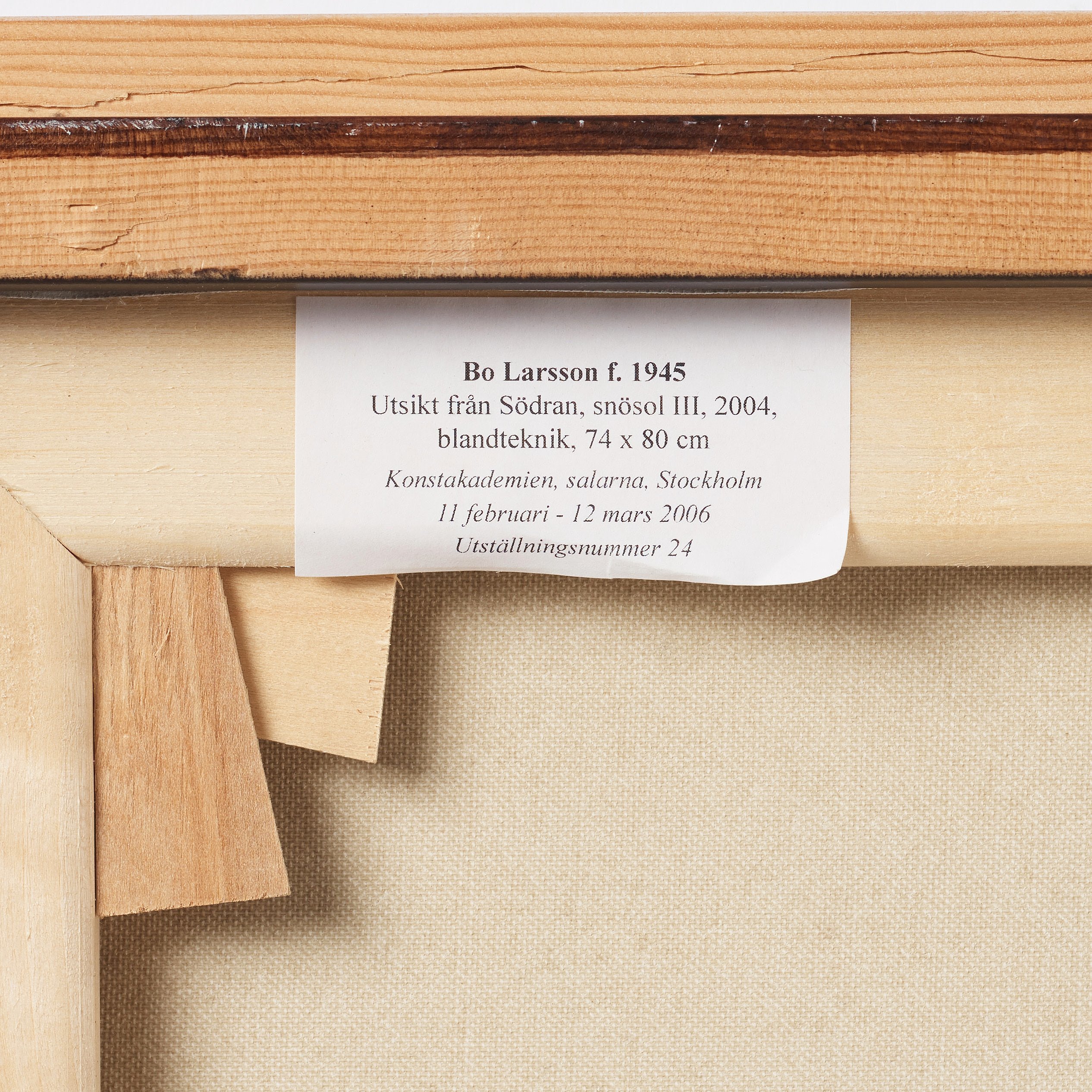 Bo Larsson, 'Utsikt från Södran'. - Bukowskis