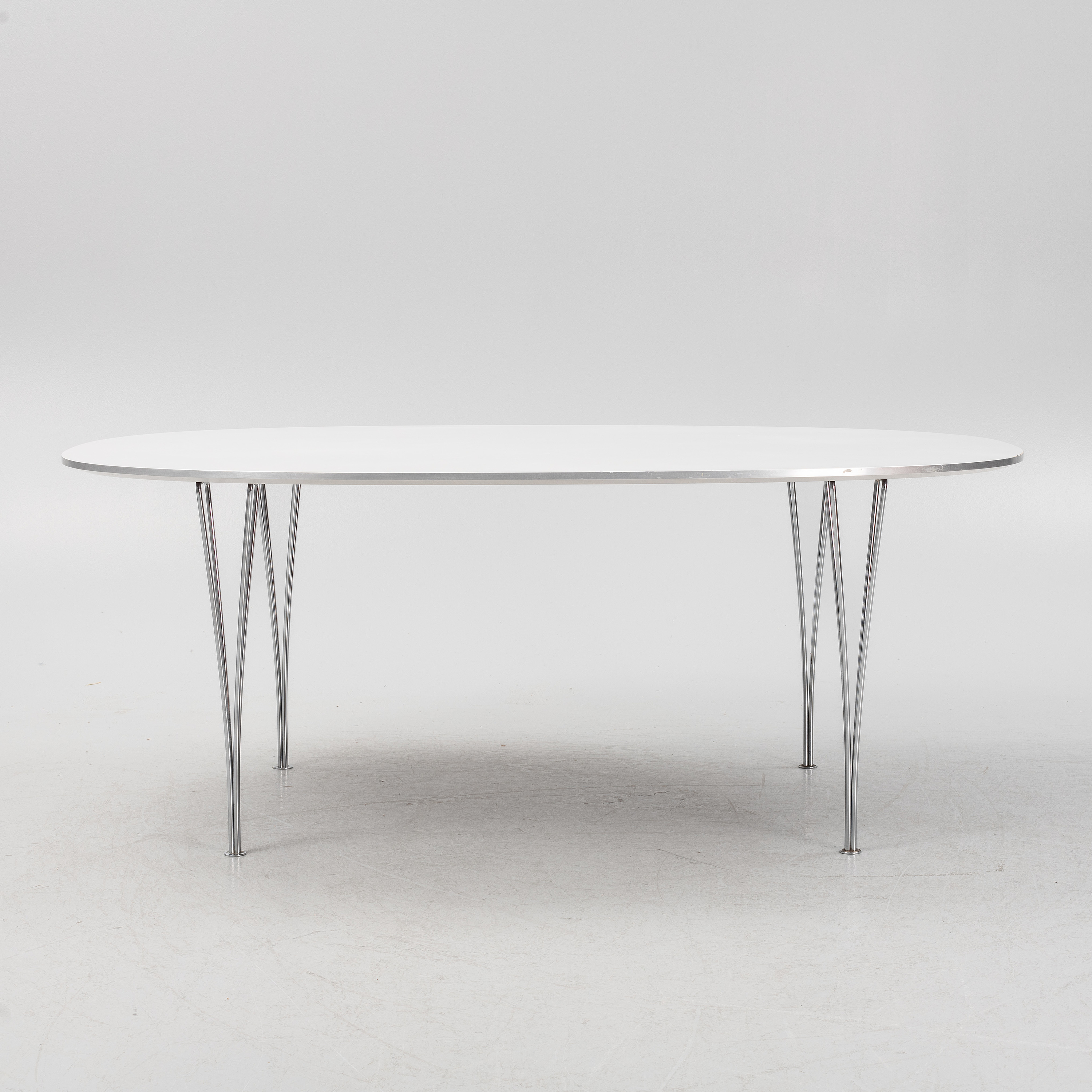 Bruno Mathsson & Piet Hein, a 'Superellipse' dining table, Fritz Hansen ...