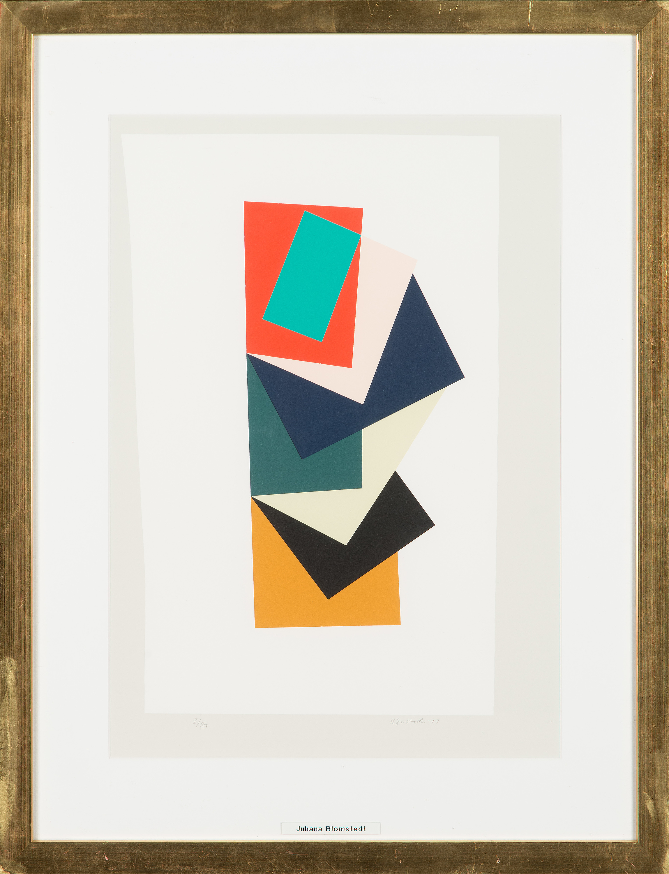 Juhana Blomstedt, serigrafi, signerad och daterad -07, numrerad V/XXV ...