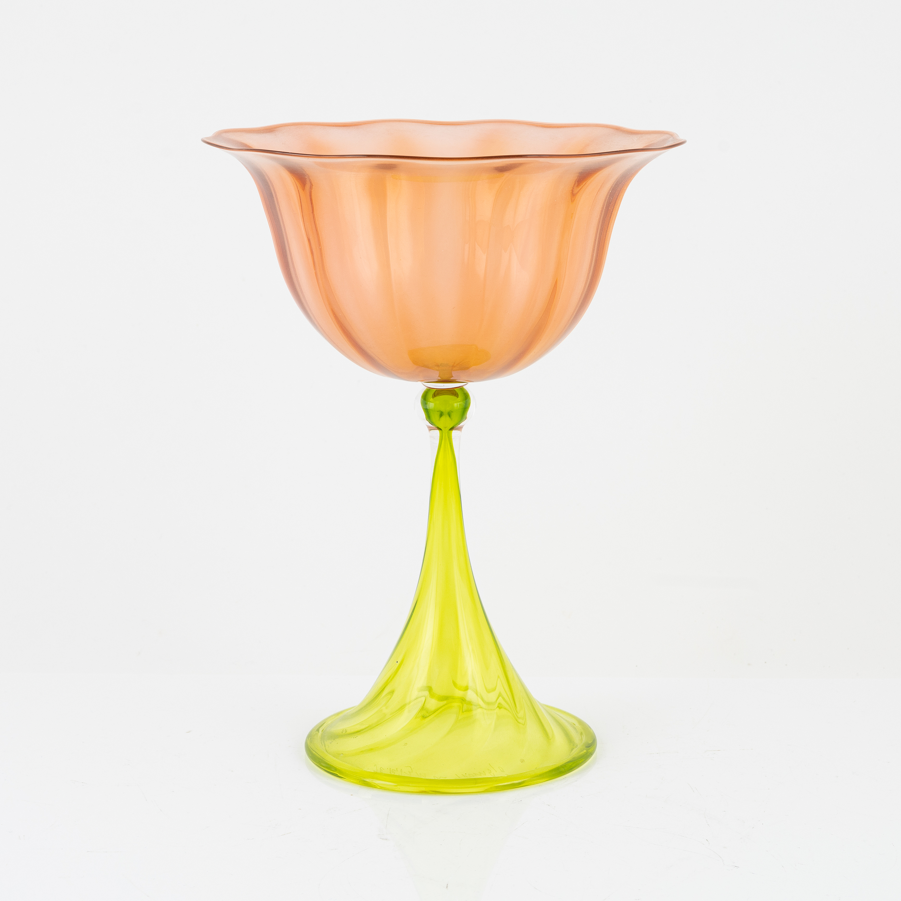 Jan-Erik Ritzman, a glass cup, Transjö, Sweden, signed. - Bukowskis
