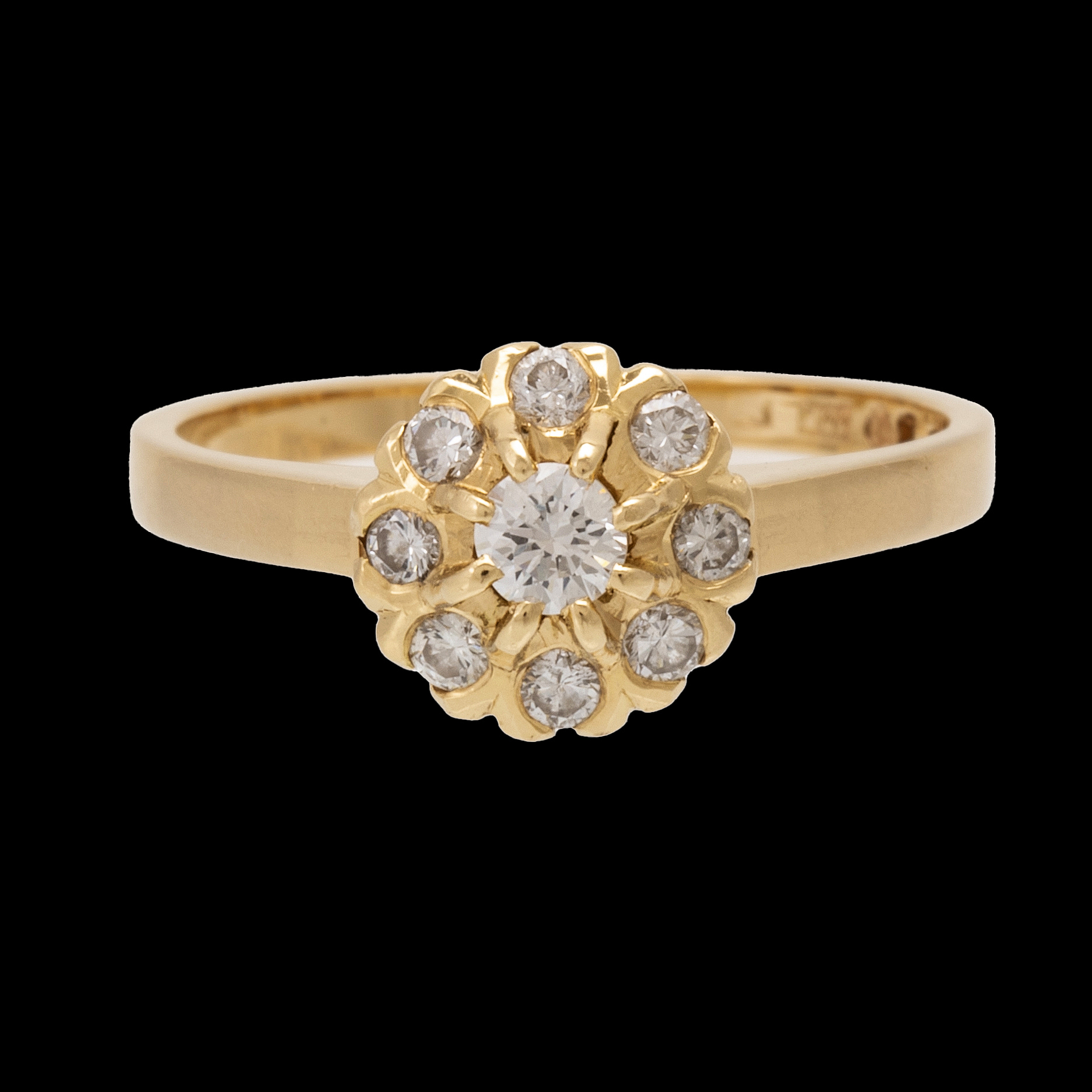 Ring Carmosé 18K guld med runda briljantslipade diamanter. - Bukowskis