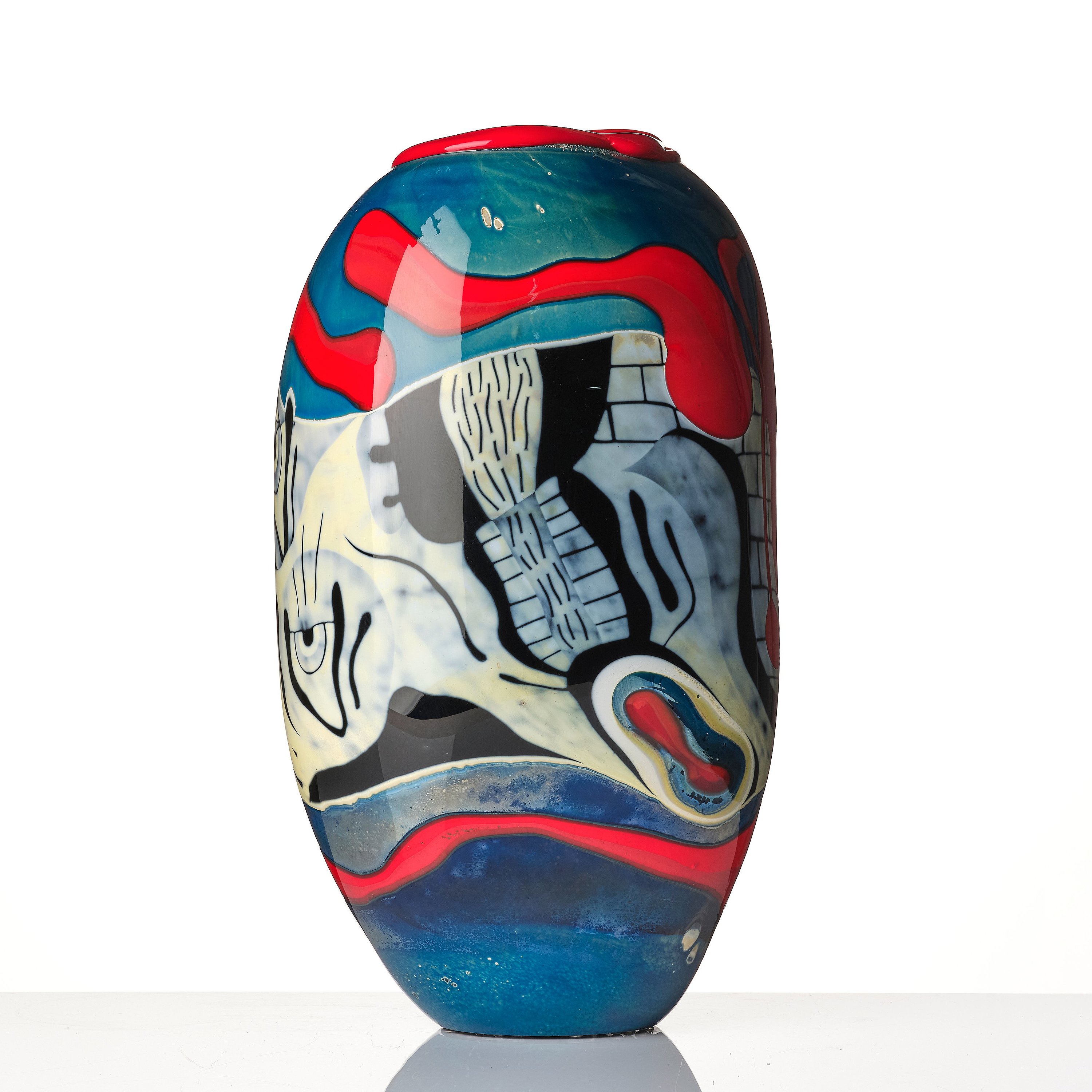 Peter Hermansson, "Knock Knock", a glass vase, Boda, Sweden 2015 ...