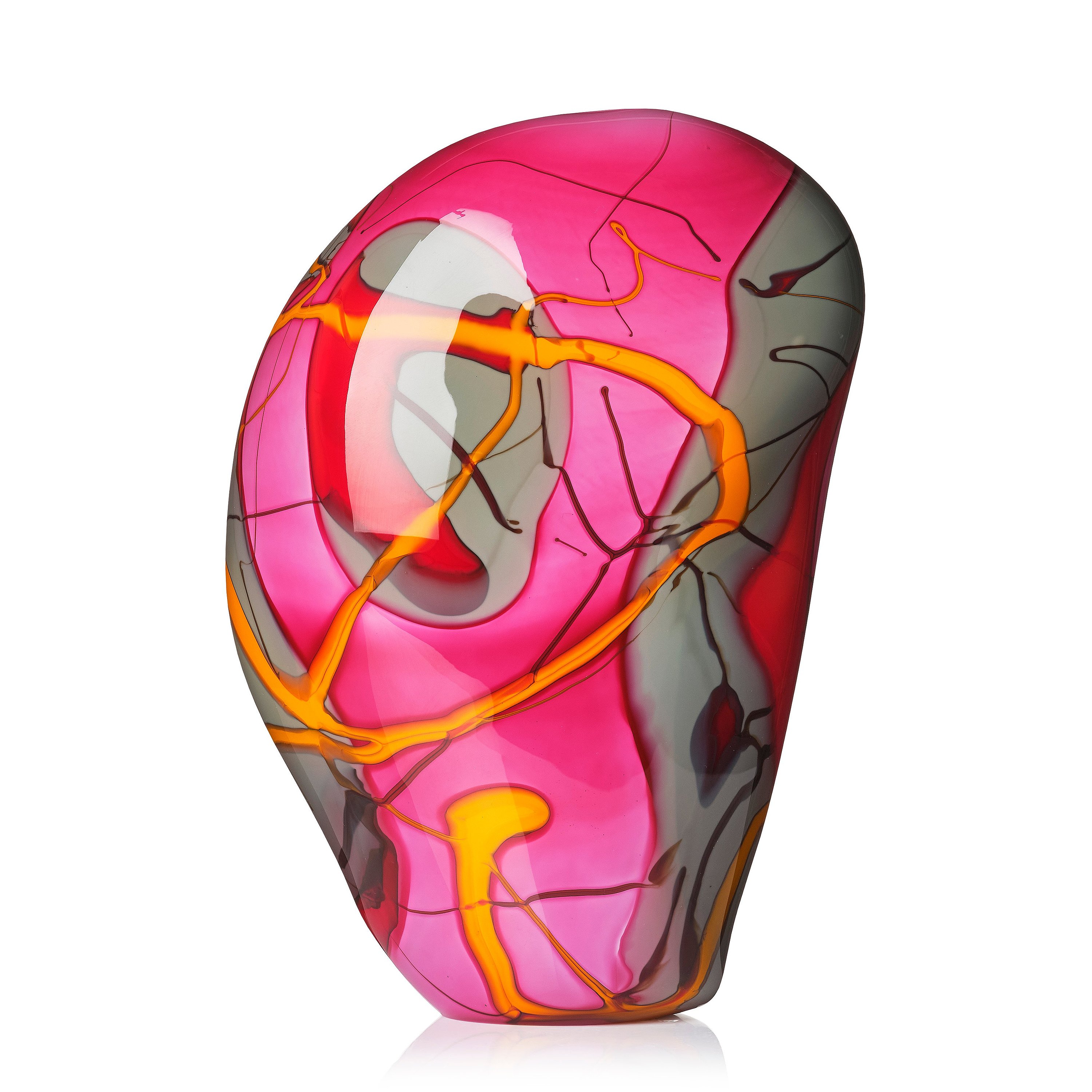 Peter Hermansson, "Pollock", a glass vase, Örsjö, Sweden 2013. - Bukowskis