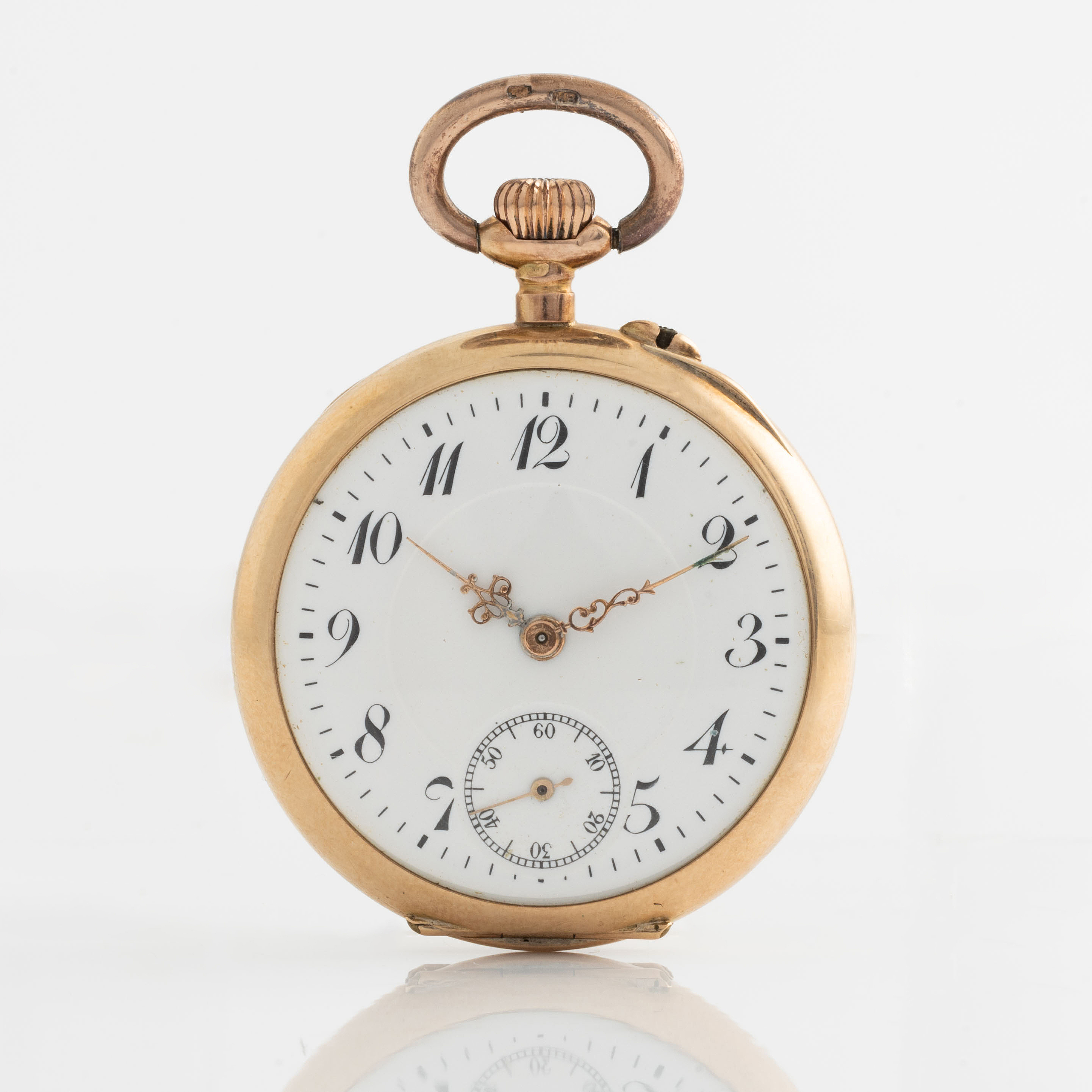 Pocket watch, 14K gold, 32 mm. - Bukowskis