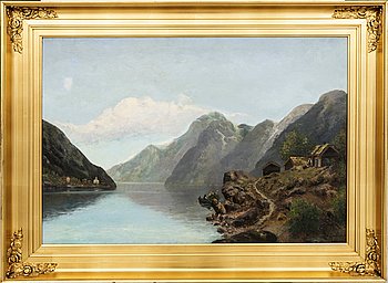 Sigvard Simensen, olja på duk signerad. - Bukowskis