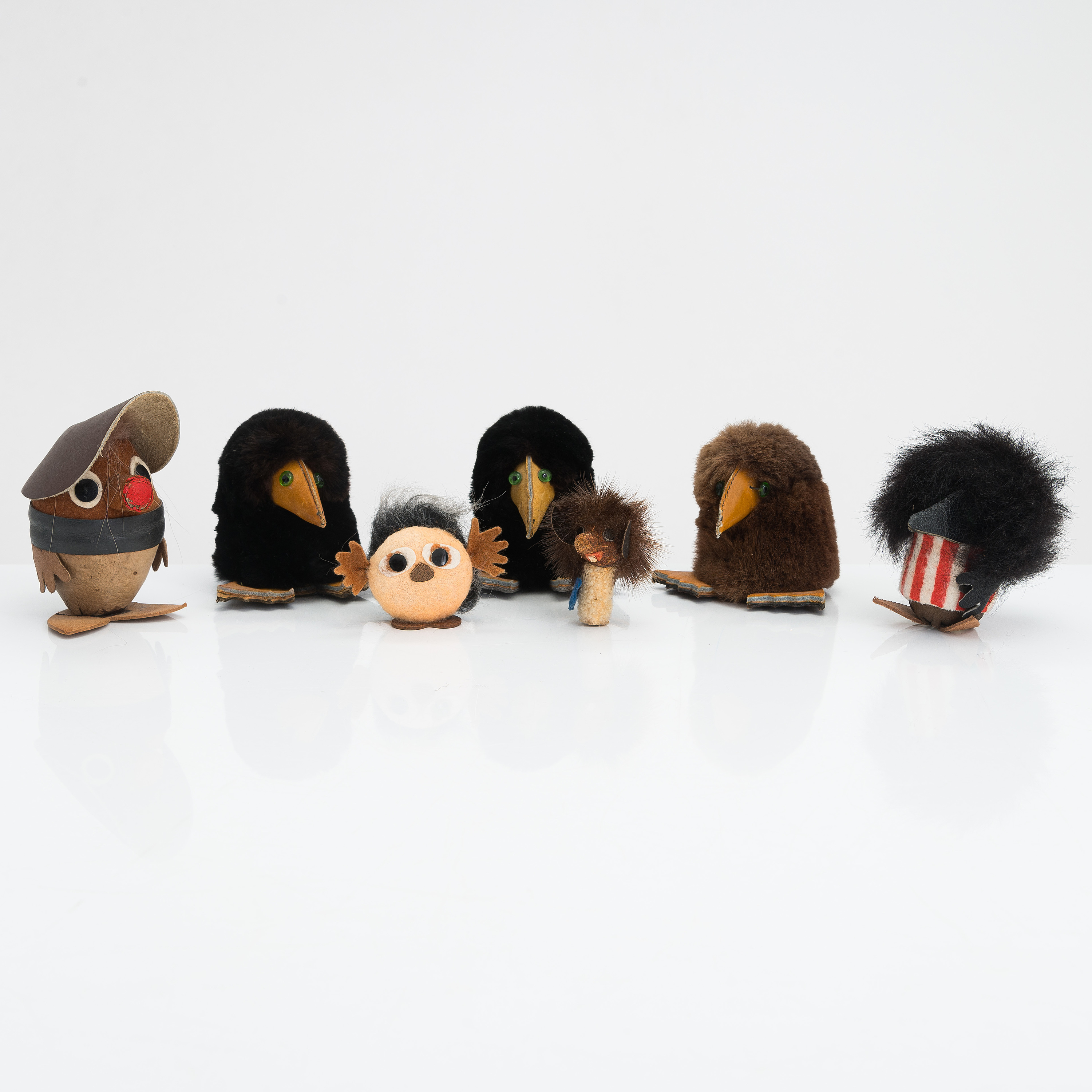 Helena Kuuskoski, Atelier Fauni, figurin, 7 st, Finland, 1960-70-tal ...