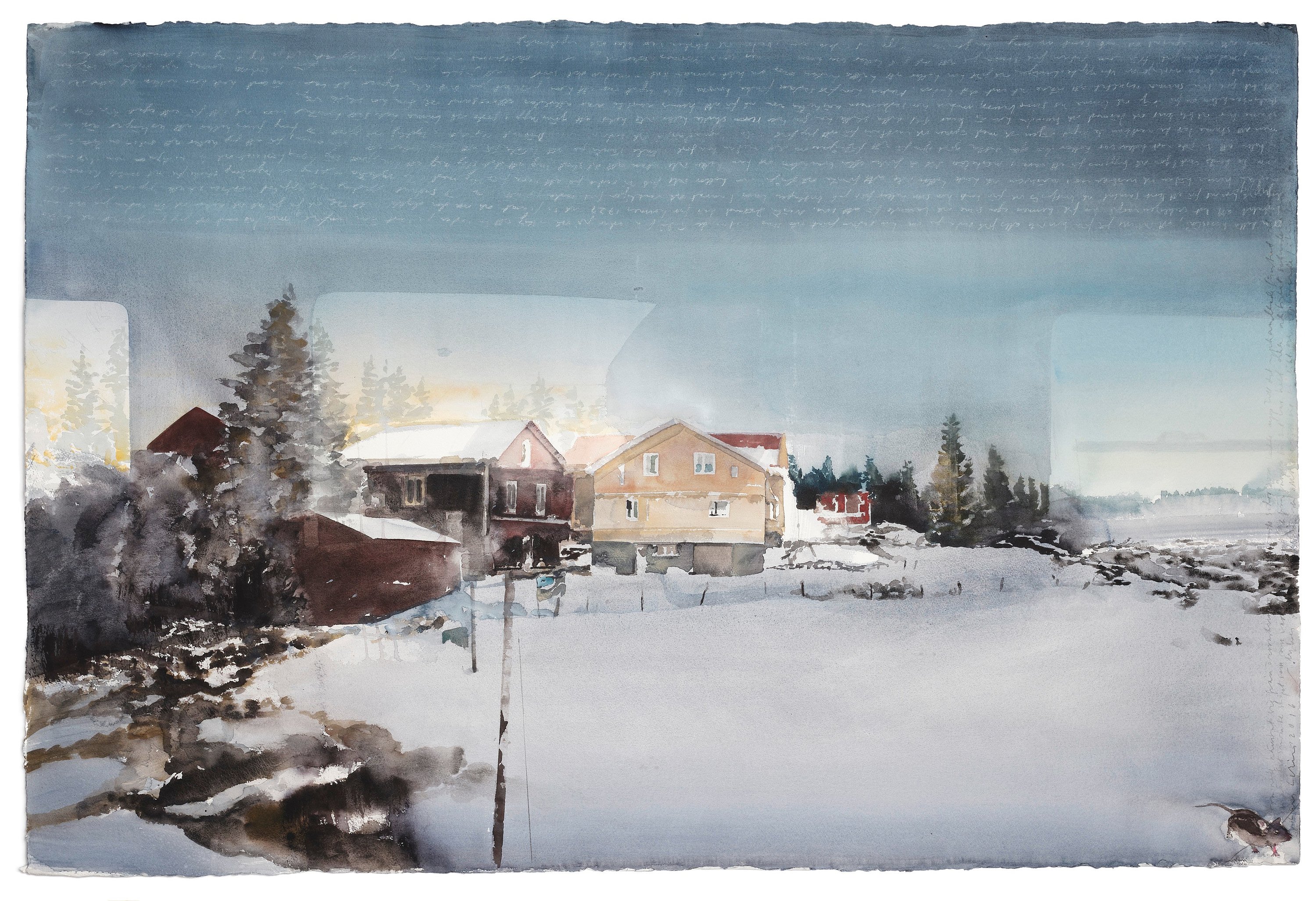 Lars Lerin, "Mellandag, Värmland". - Bukowskis