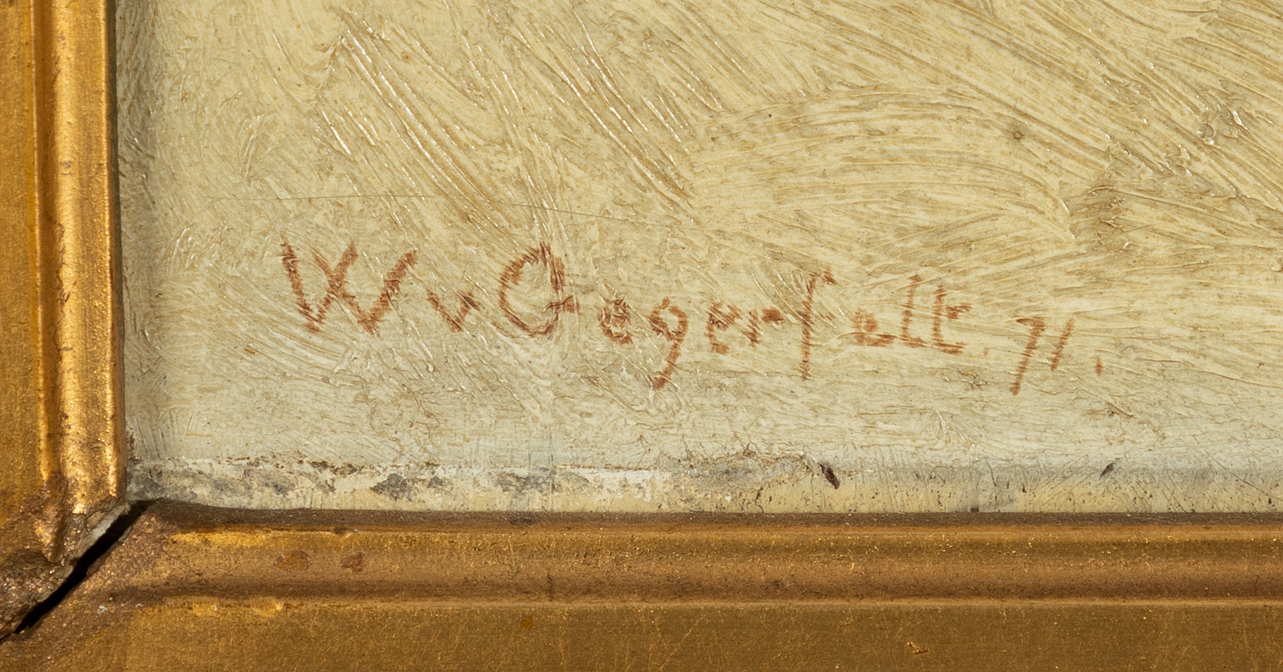 Wilhelm von Gegerfelt, Twilight Landscape with Wandering Figure ...