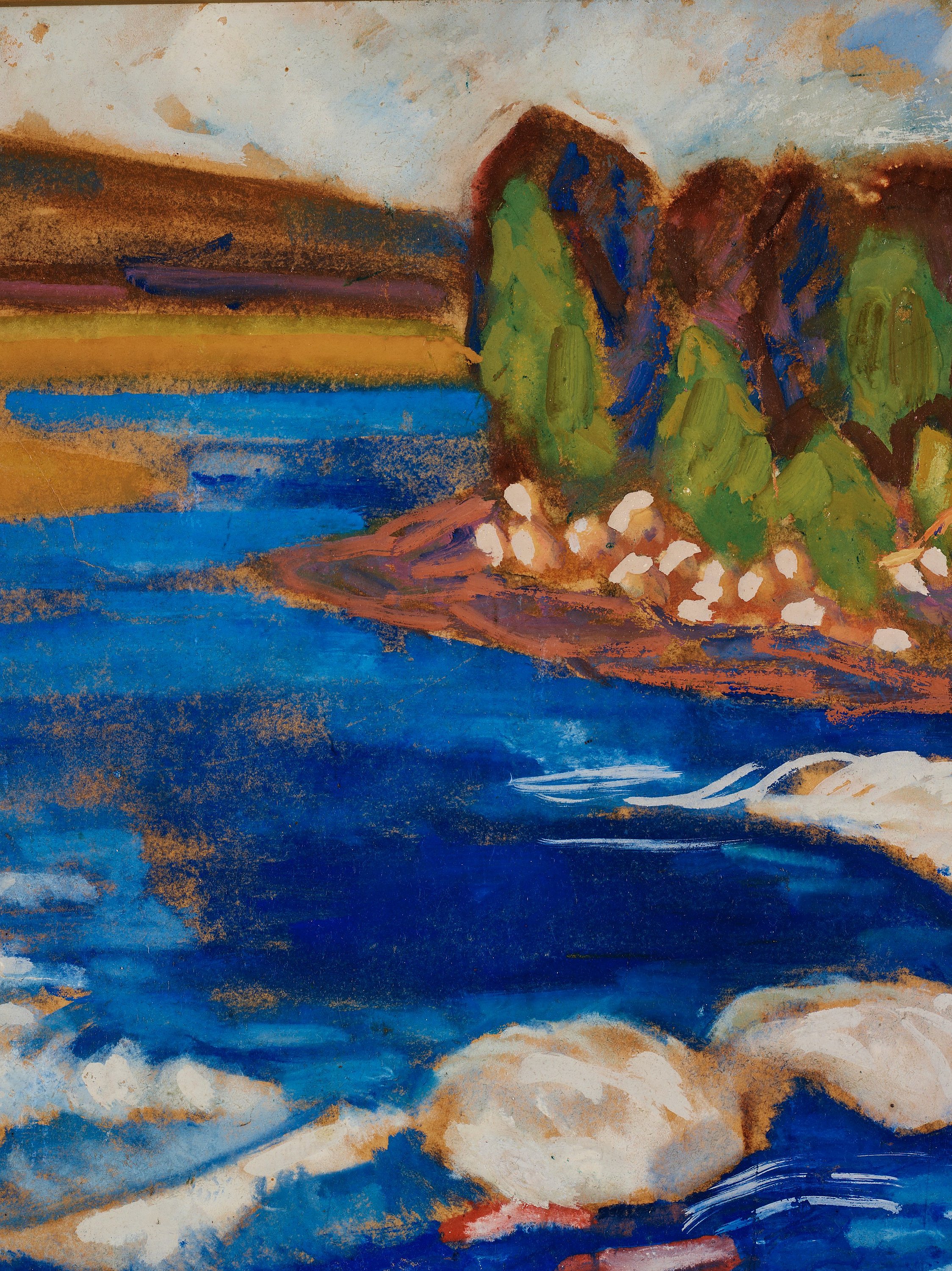 Helmer Osslund, "Norrländskt älvlandskap". - Bukowskis