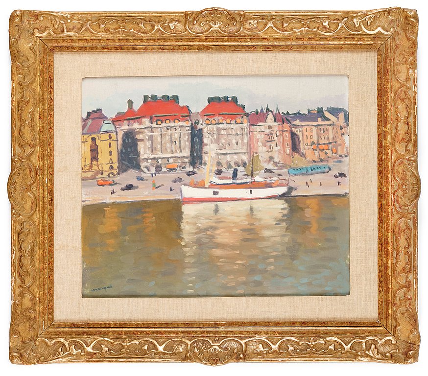 Albert Marquet, "Les toits rouges" (Strandvägen, Stockholm). - Bukowskis