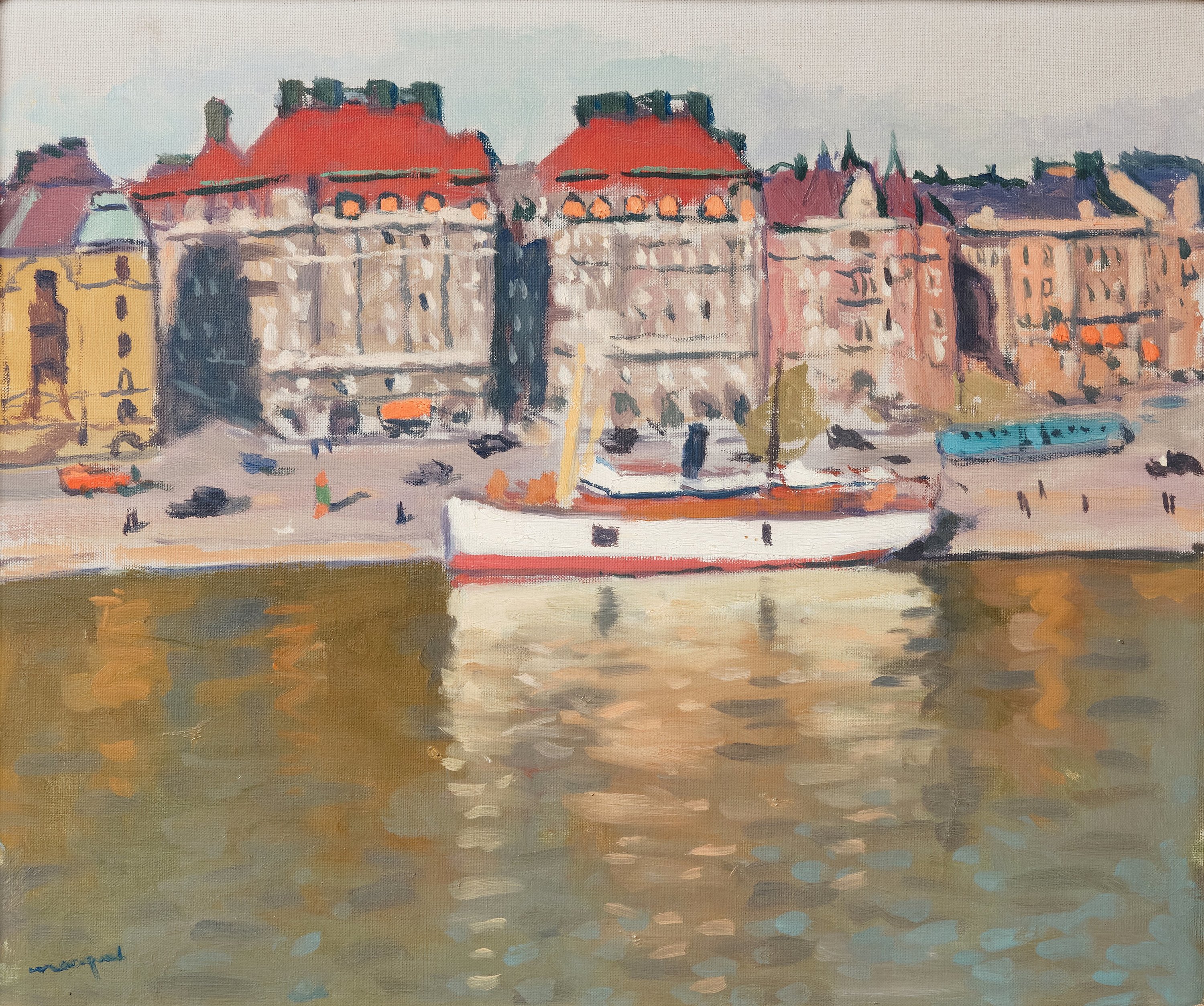 Albert Marquet, "Les toits rouges" (Strandvägen, Stockholm). - Bukowskis
