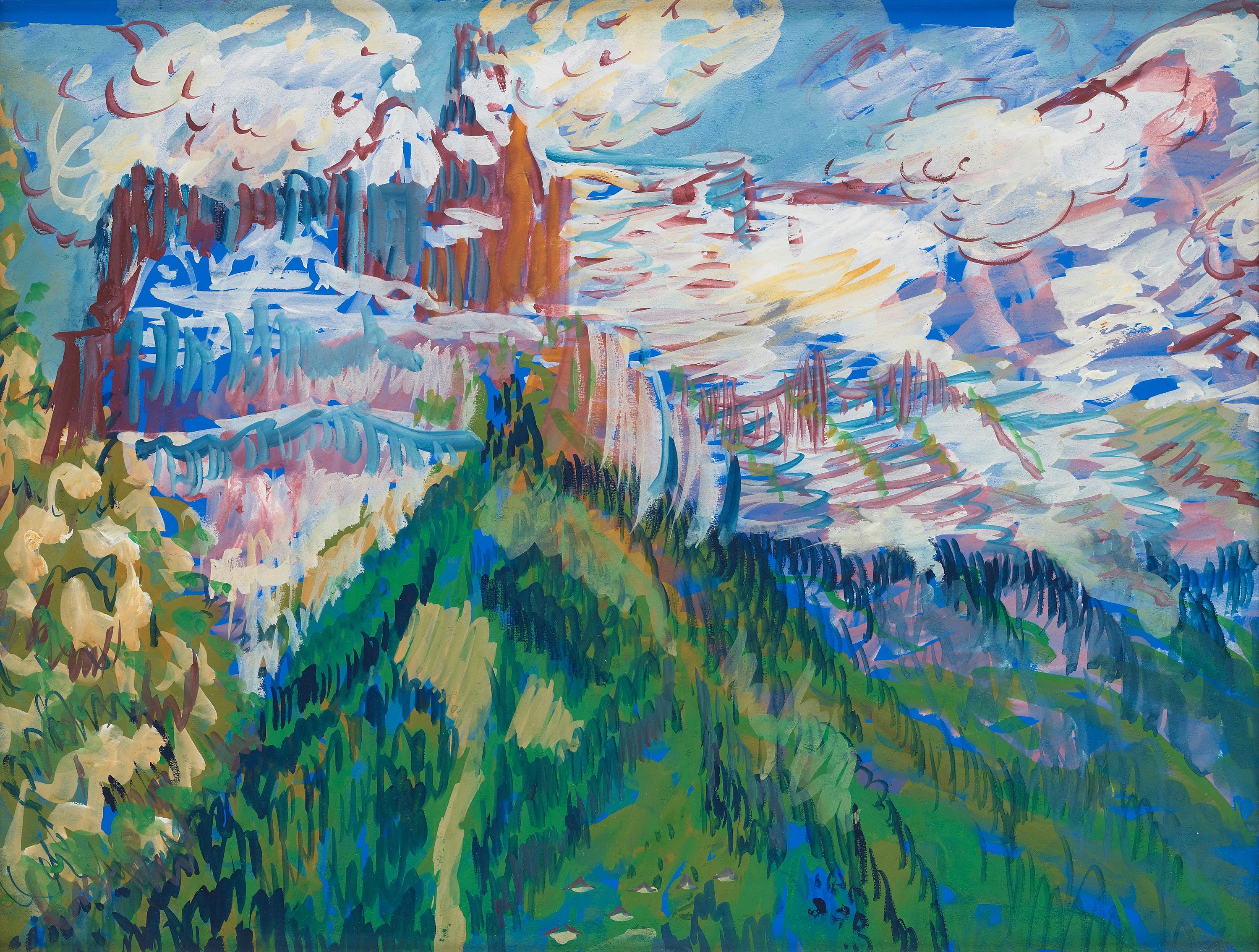 Sigrid Hjertén, Southern landscape. - Bukowskis