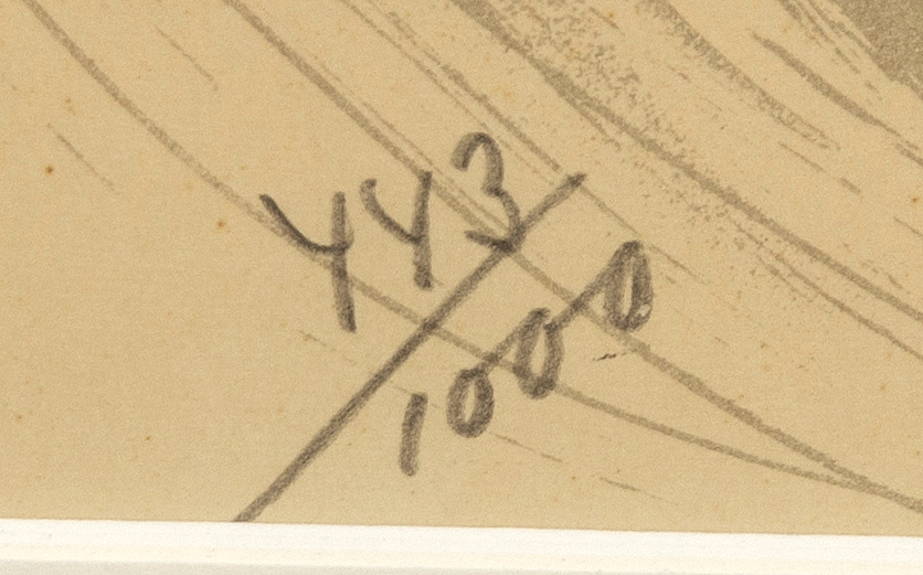 Marc Chagall, after color lithographic poster numbered 443/1000 ...