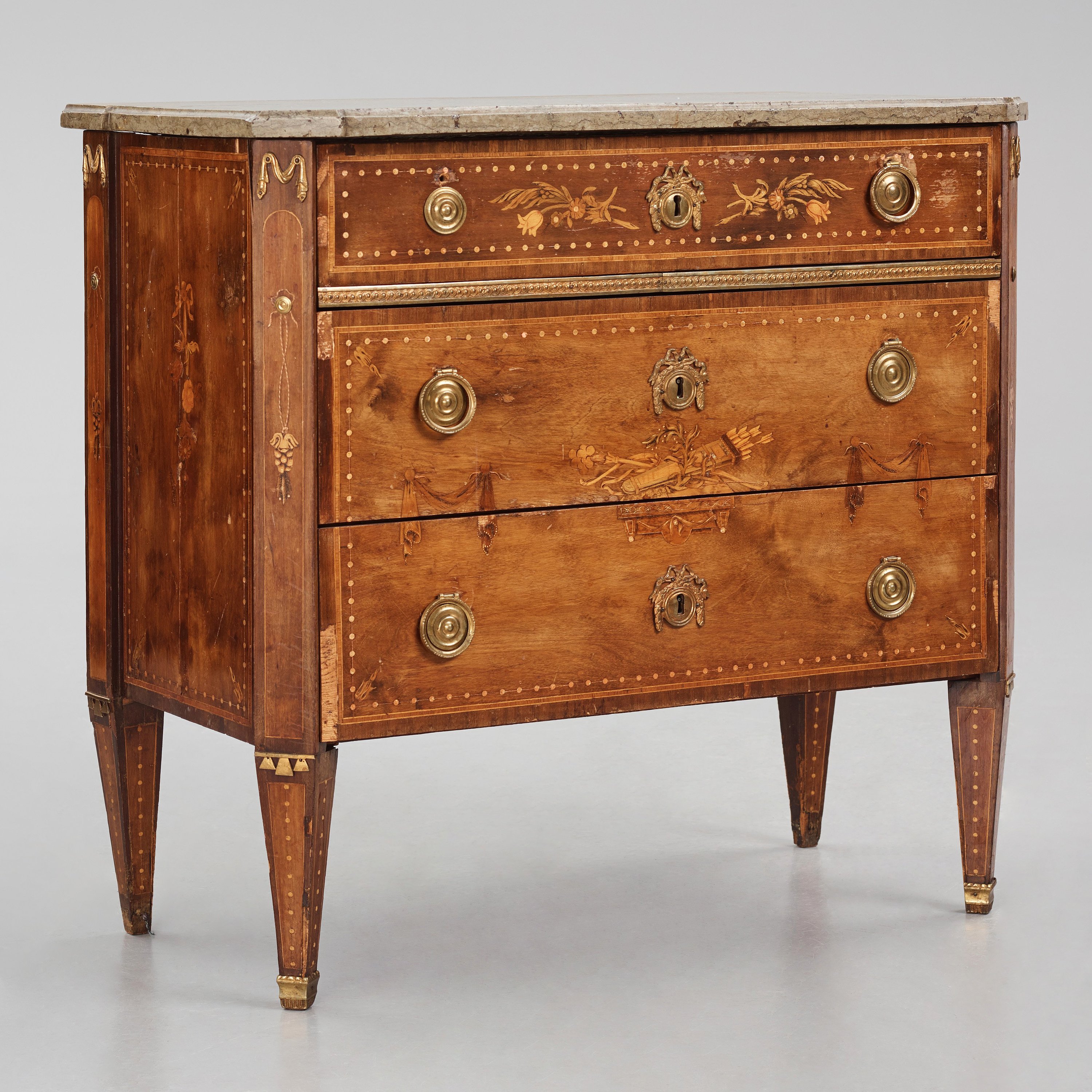 A Gustavian late 18th century commode by N P Stenström (master in ...